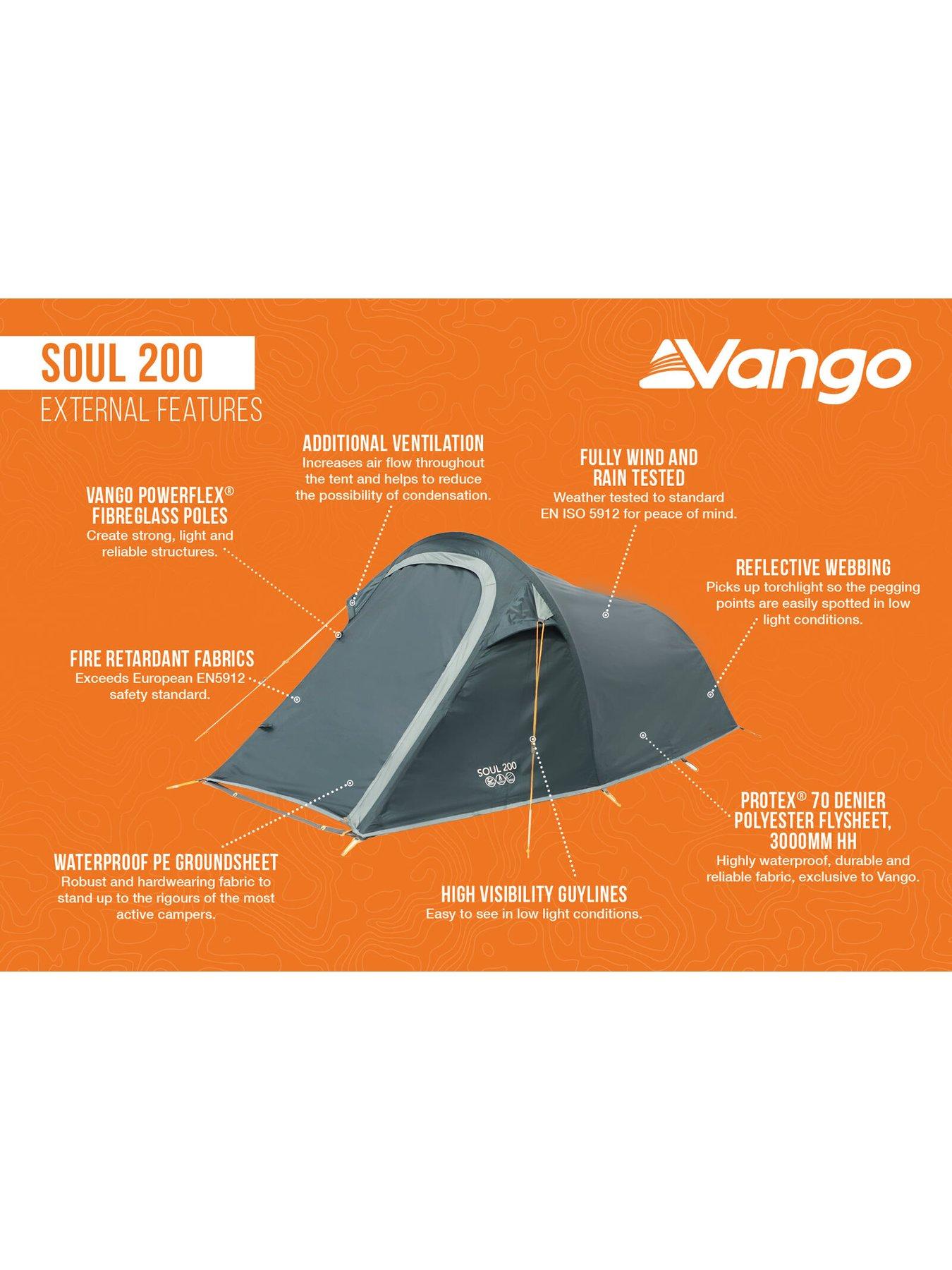 Vango Soul 200 2 Man Poled Tent | Very