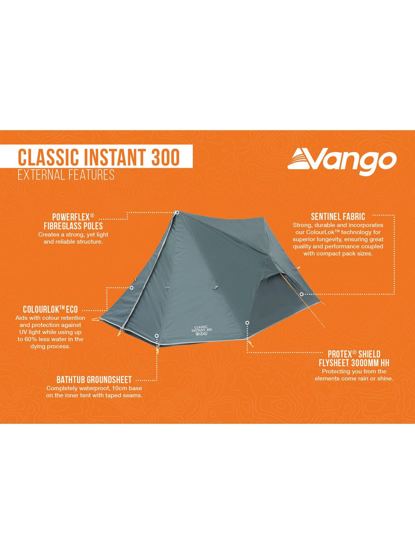 Vango Classic Instant 300 3 MAN POLED Tent | Very