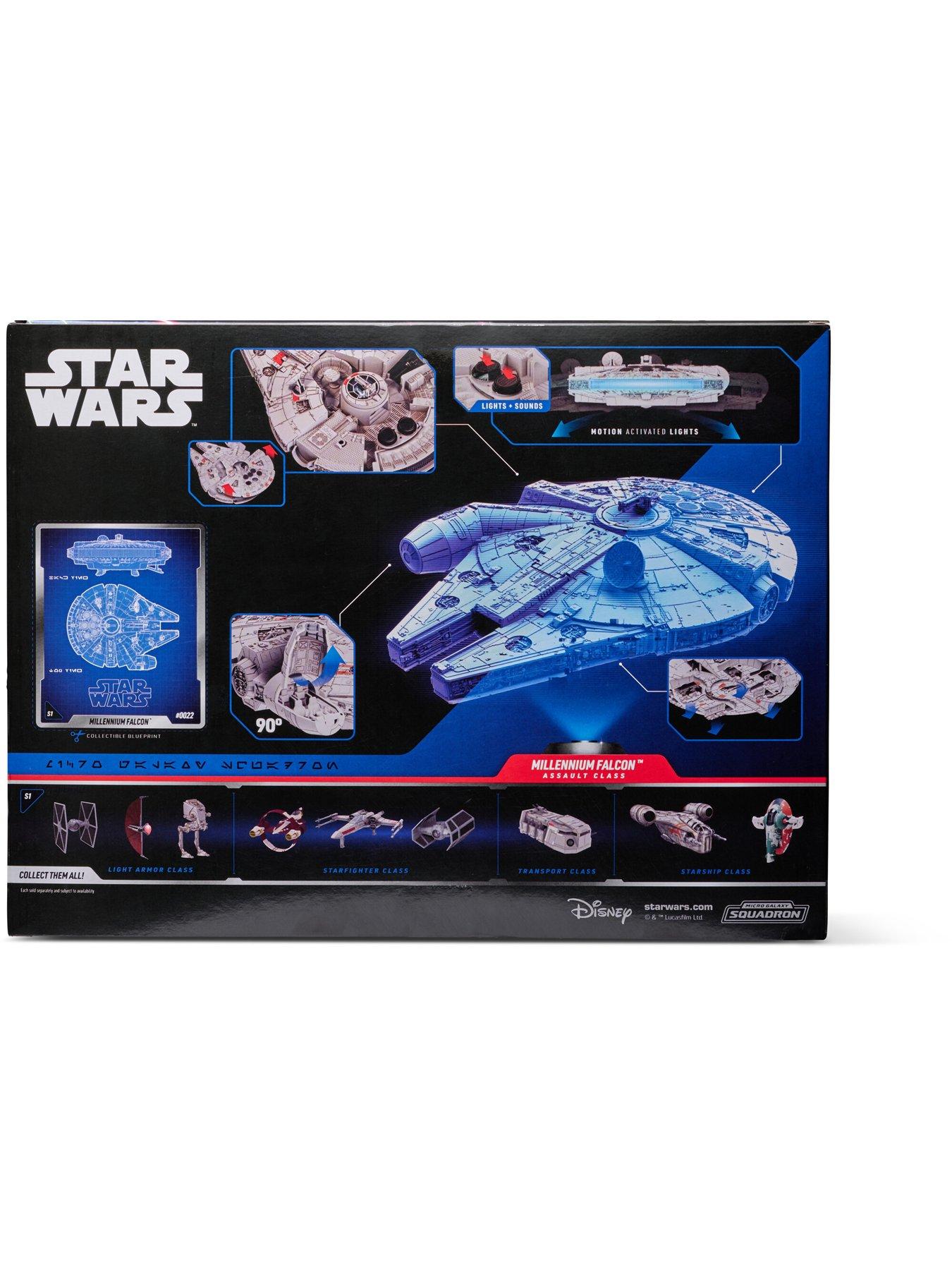 Star Wars Micro Galaxy Squadron Millennium Falcon - 9-Inch Assault ...