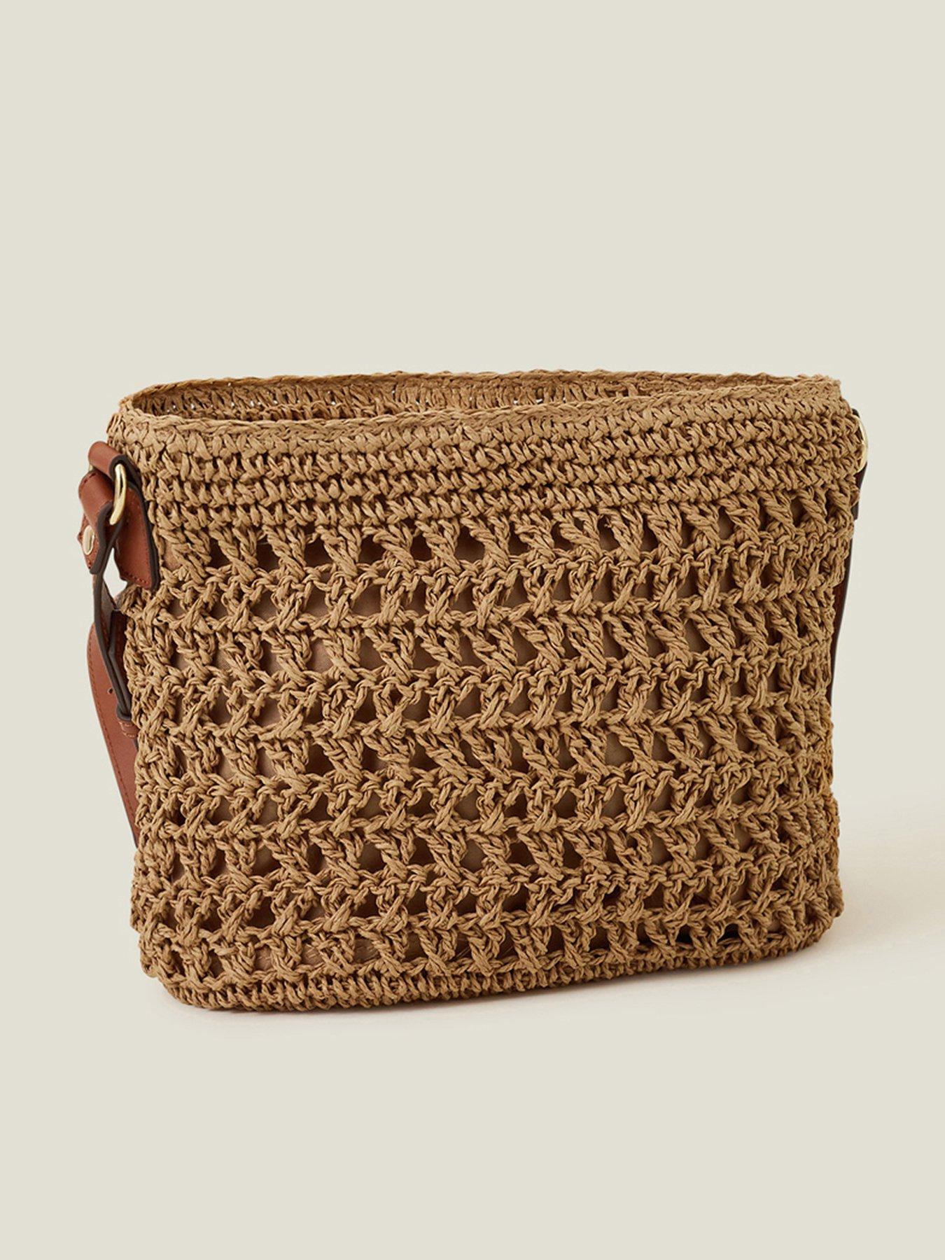 Accessorize Raffia Cross-body Bag | Very