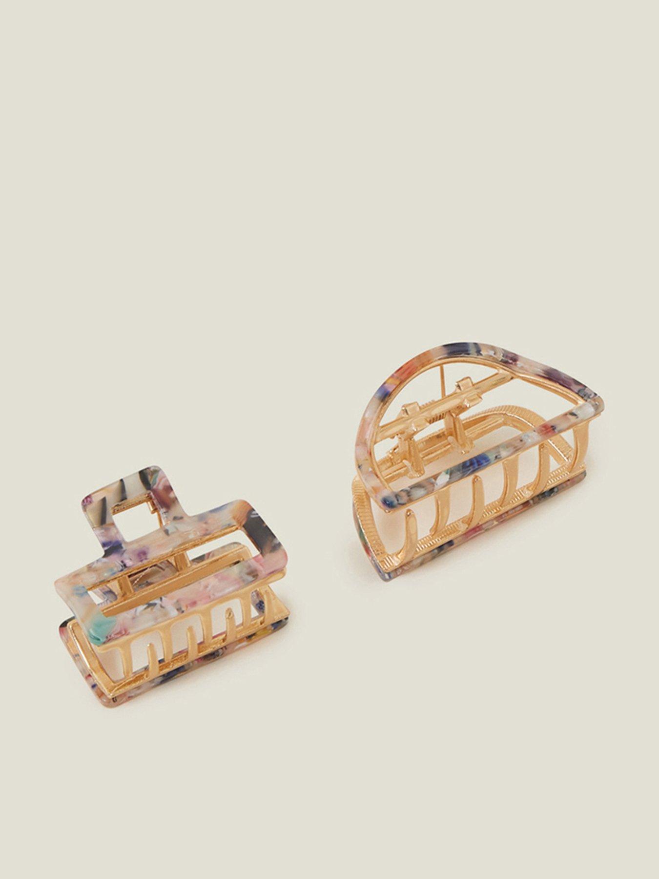 Accessorize 2-pack Metal Resin Claw Clips | Very