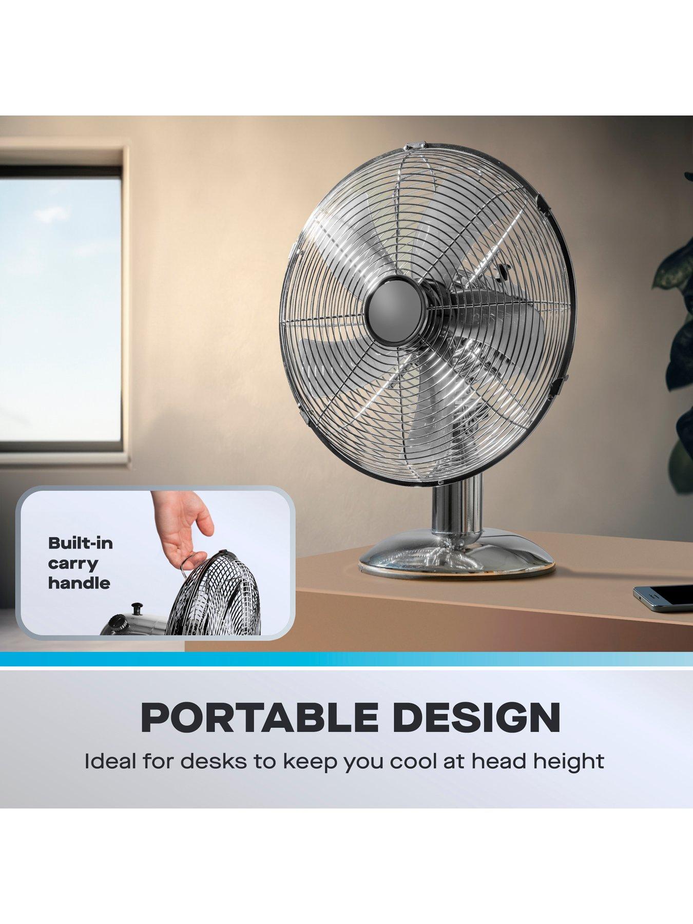 Daewoo 12-inch Metal Desk Fan | Very