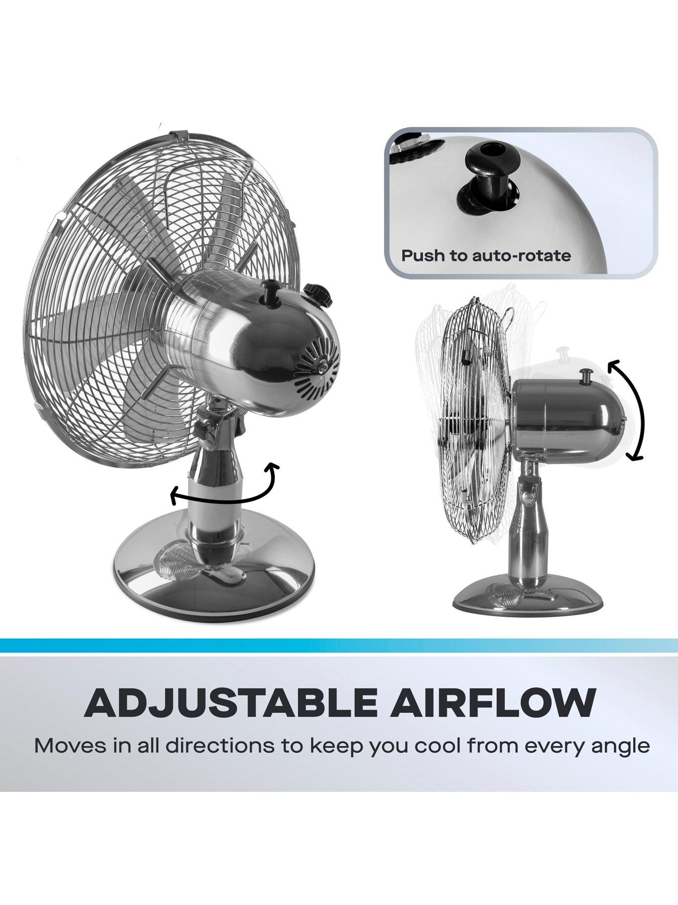 Daewoo 12-inch Metal Desk Fan | Very