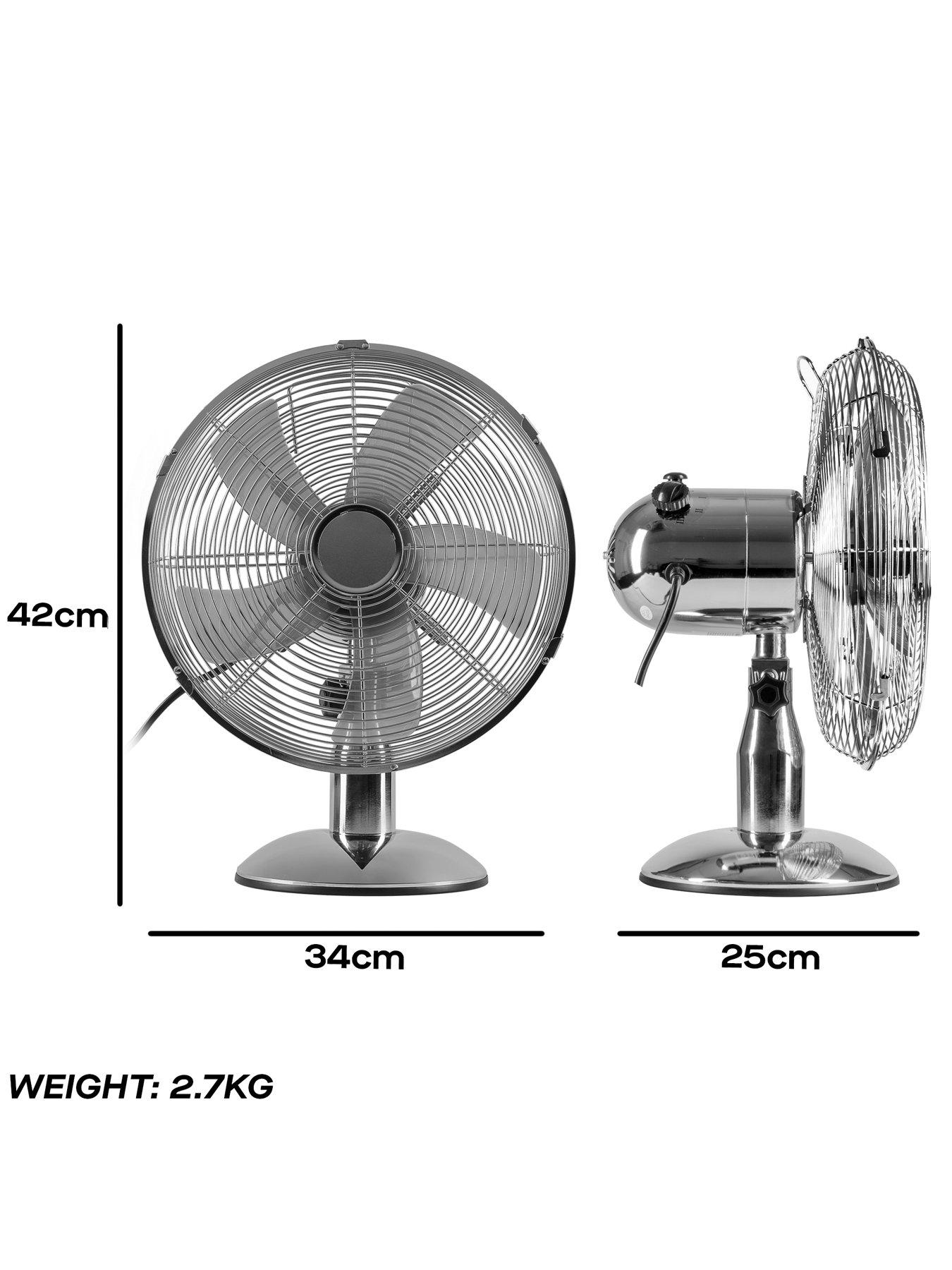 Daewoo 12-inch Metal Desk Fan | Very