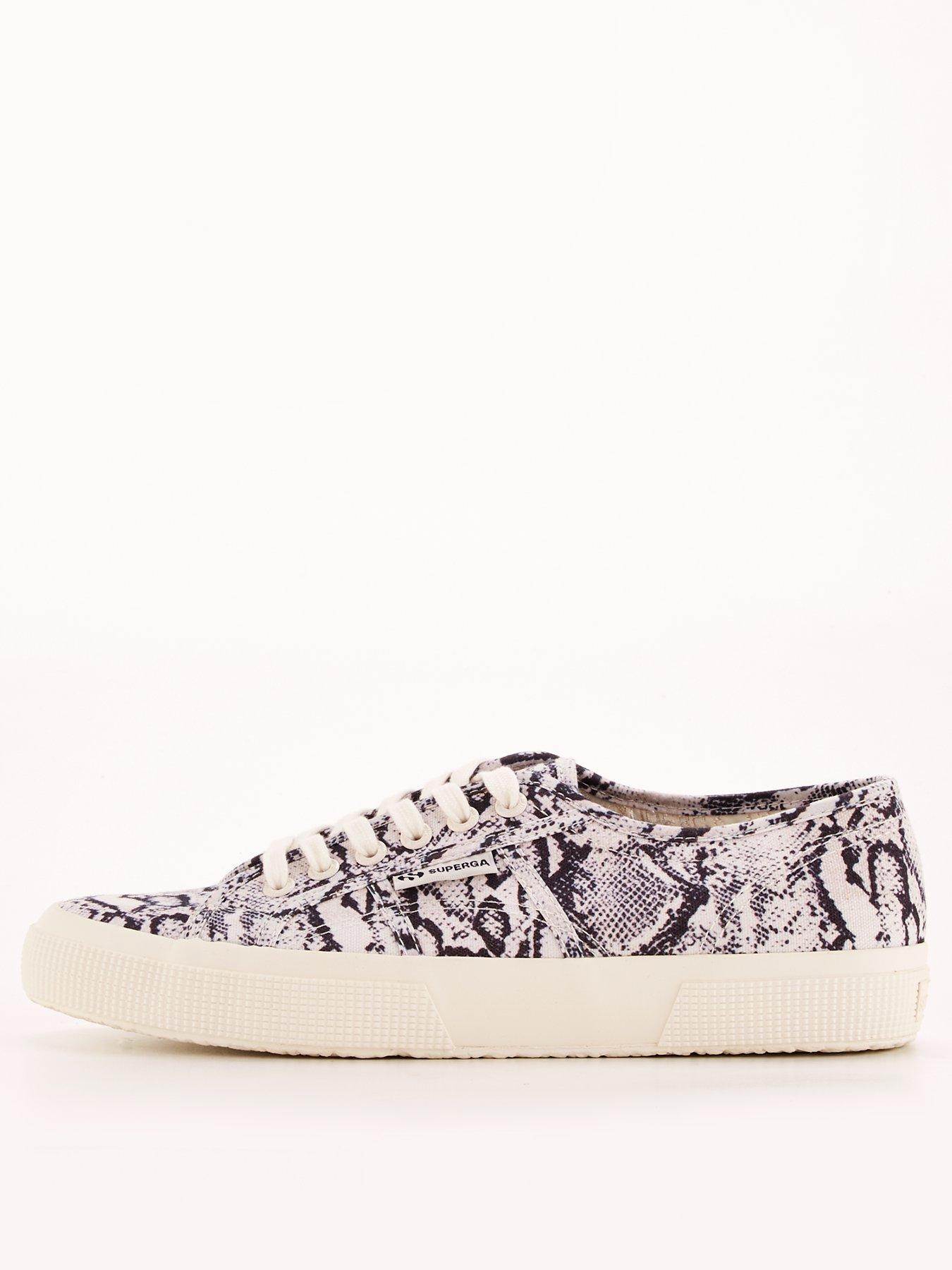 SUPERGA 2750 Print White Avorio - Navy Snake | Very.co.uk