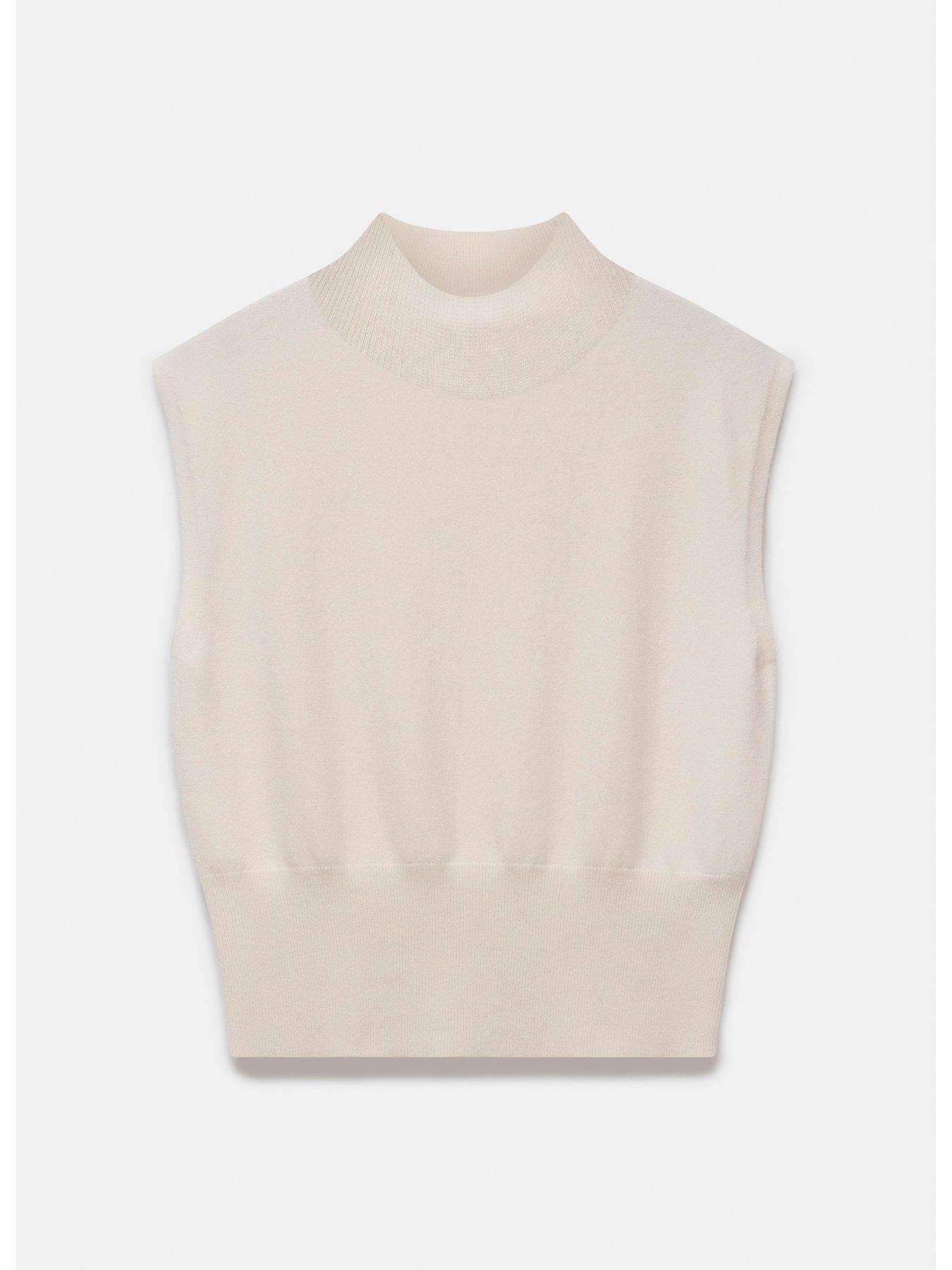 Mint Velvet Cream Wool Blend Top | Very