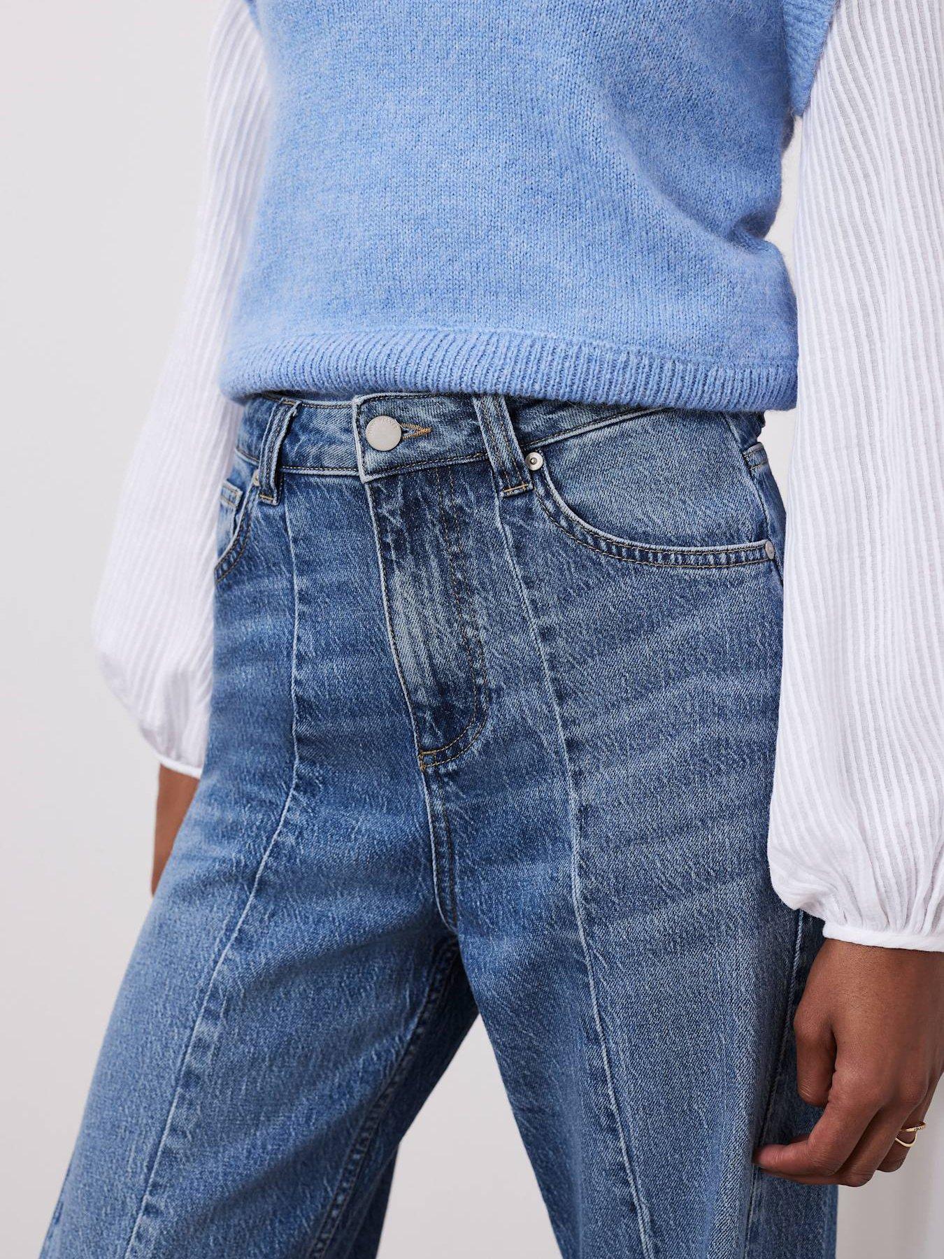 Mint Velvet Mid Indigo Wide Jeans | Very