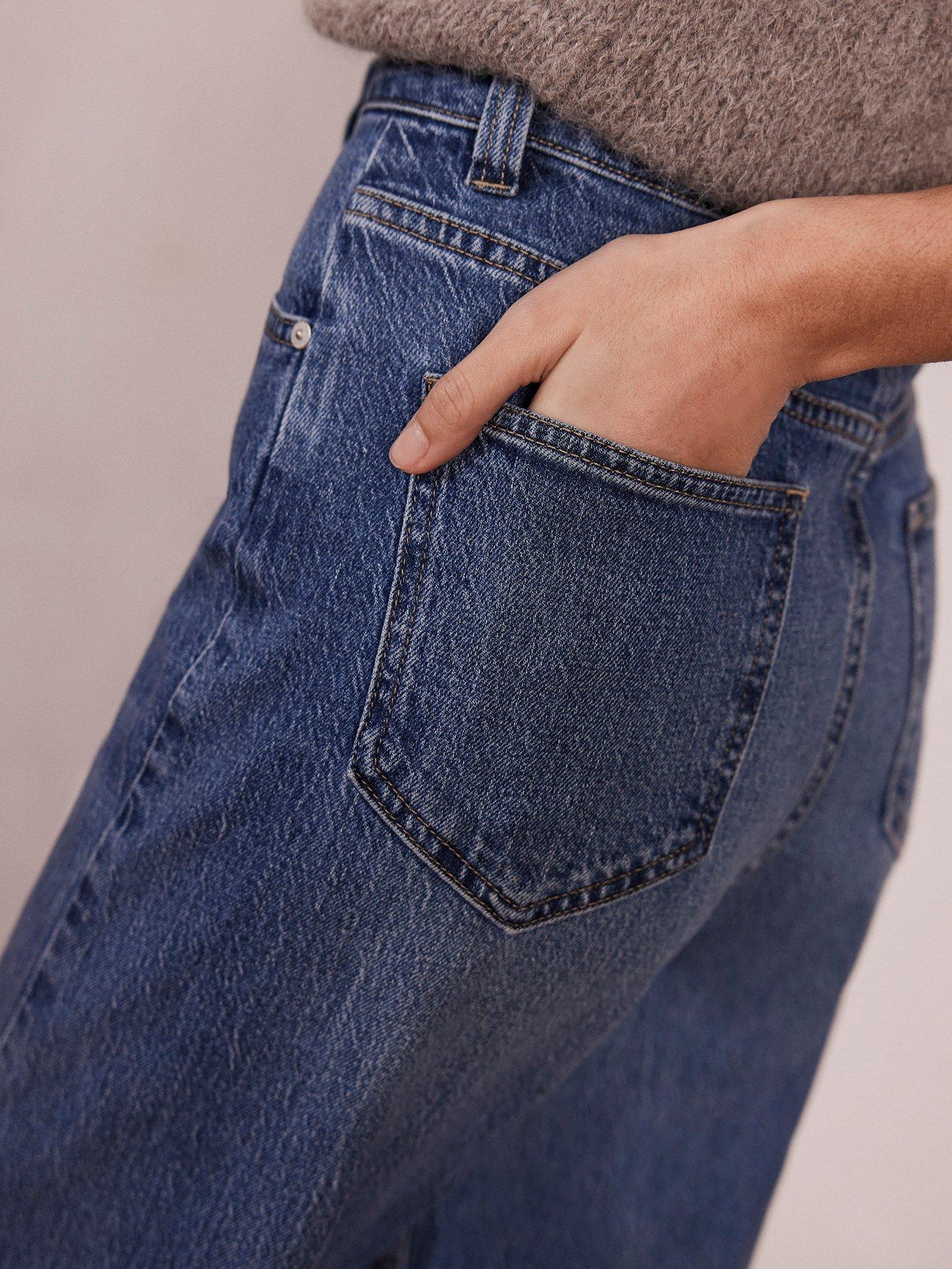 Mint Velvet Mid Indigo Wide Jeans | Very