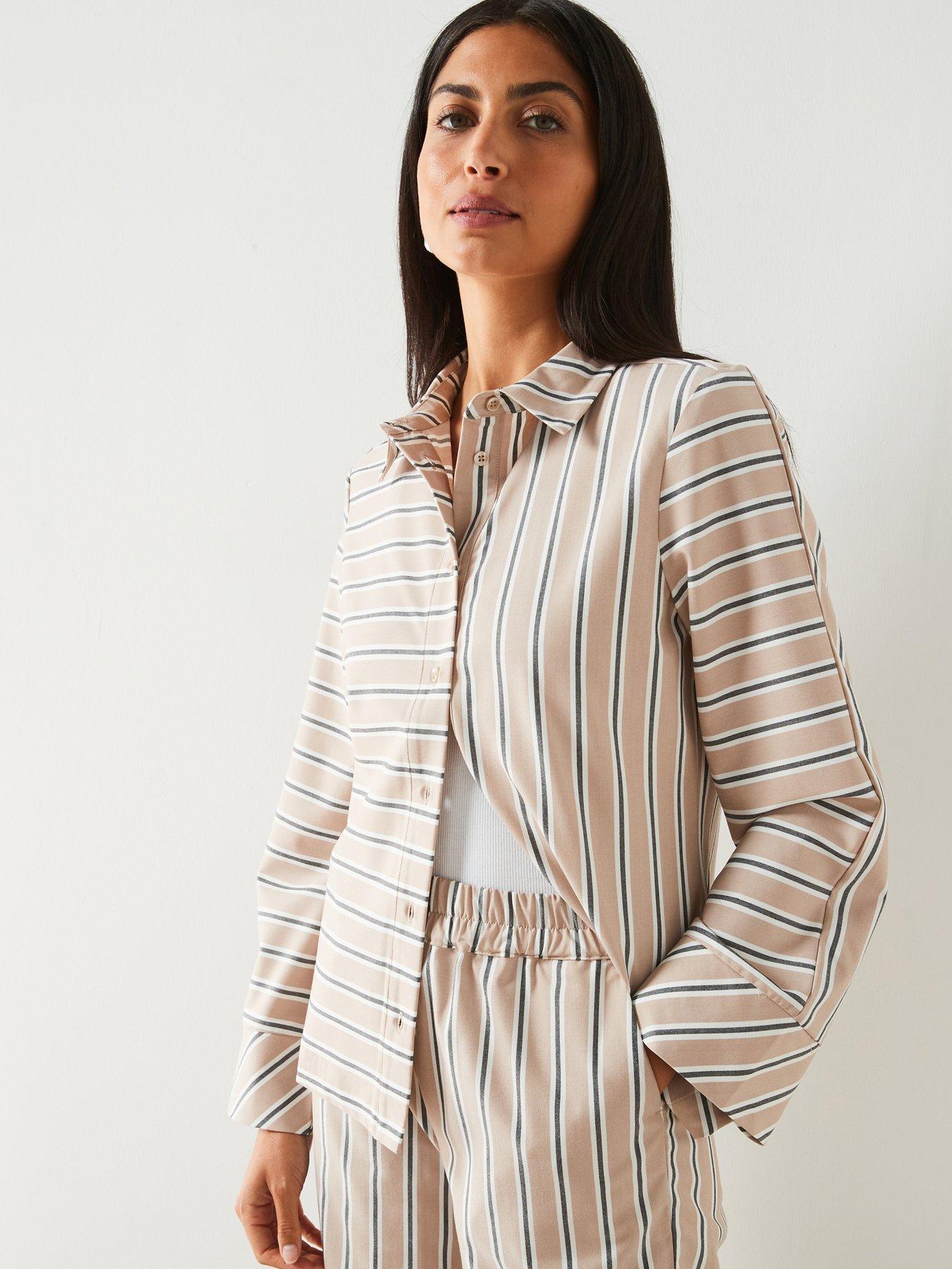 V by Very Cut About Stripe Shirt - Print | Very