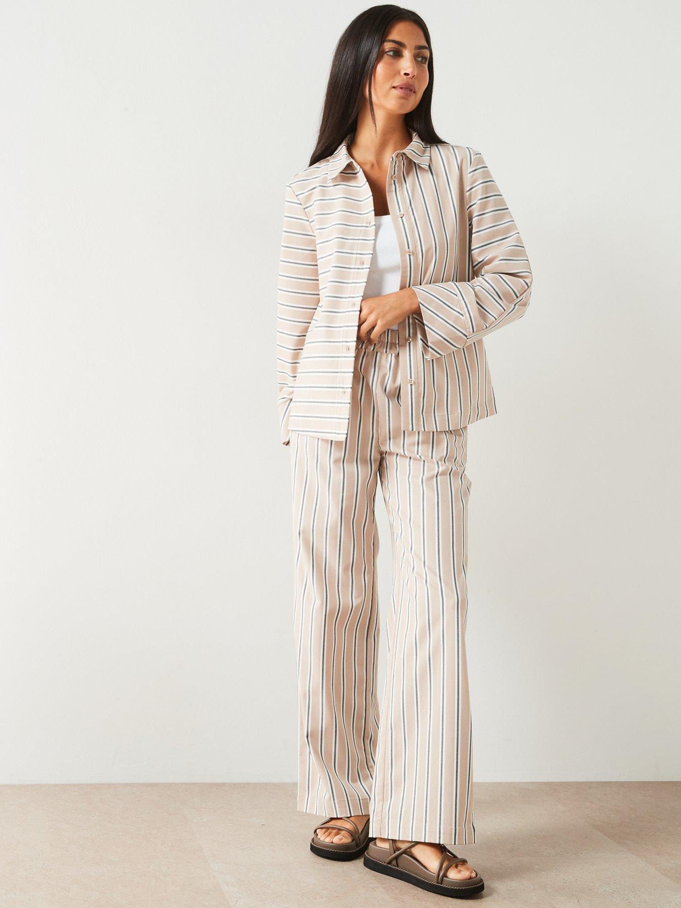 V by Very Cut About Stripe Shirt - Print | Very