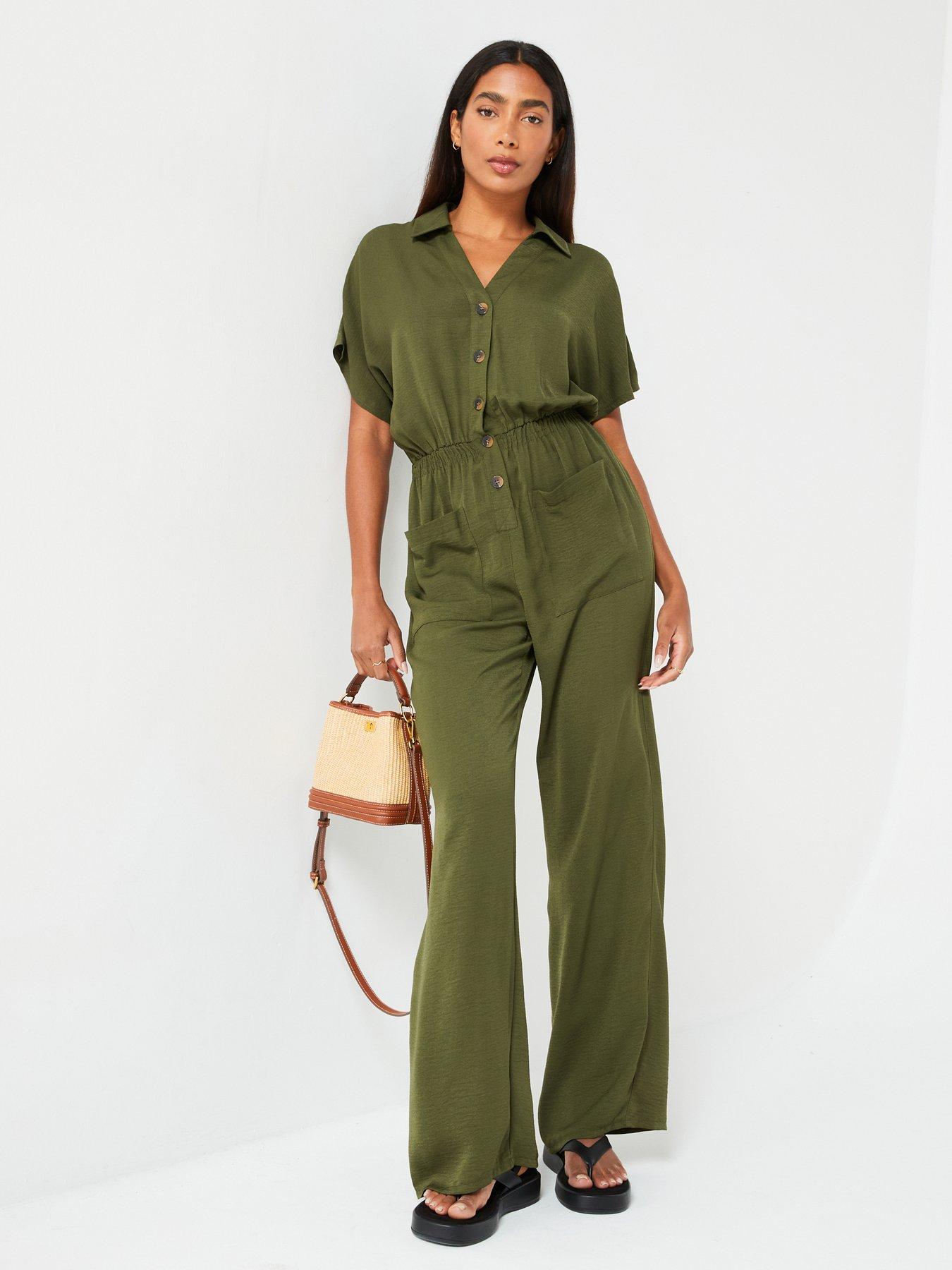 Everyday Utility Jumpsuit - Khaki - Khaki | Very