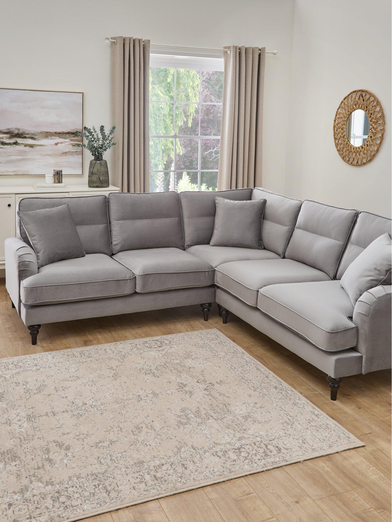 The Very Collection Victoria Corner Group Sofa - Grey - FSC® Certified ...