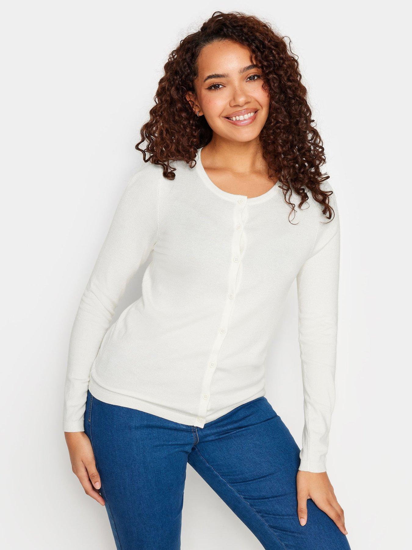M&Co White Button Down Cardigan | Very
