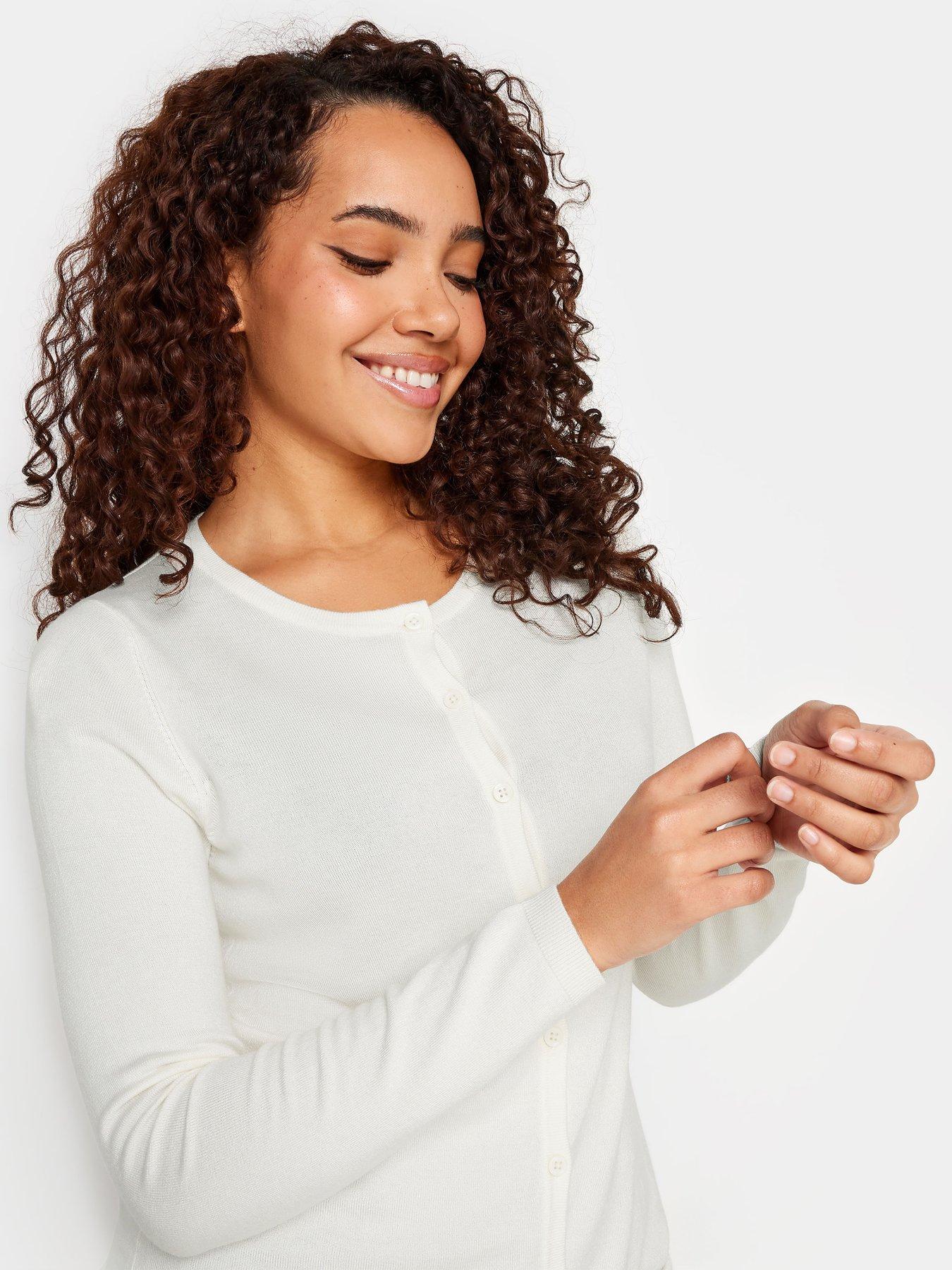 M&Co White Button Down Cardigan | Very