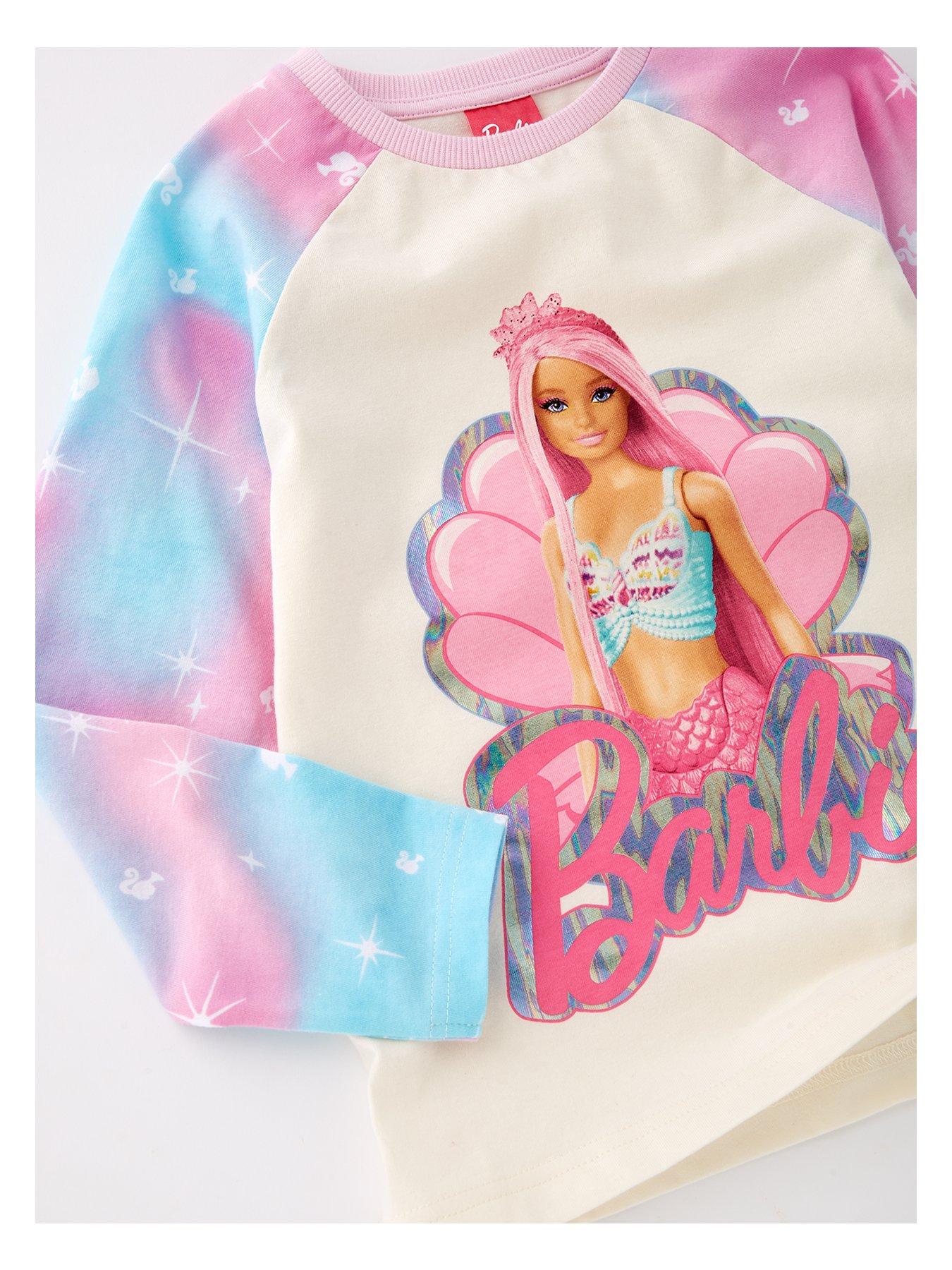 Barbie 3 Piece Mermaid Long Sleeve Pyjamas And Blanket Set - Multi | Very