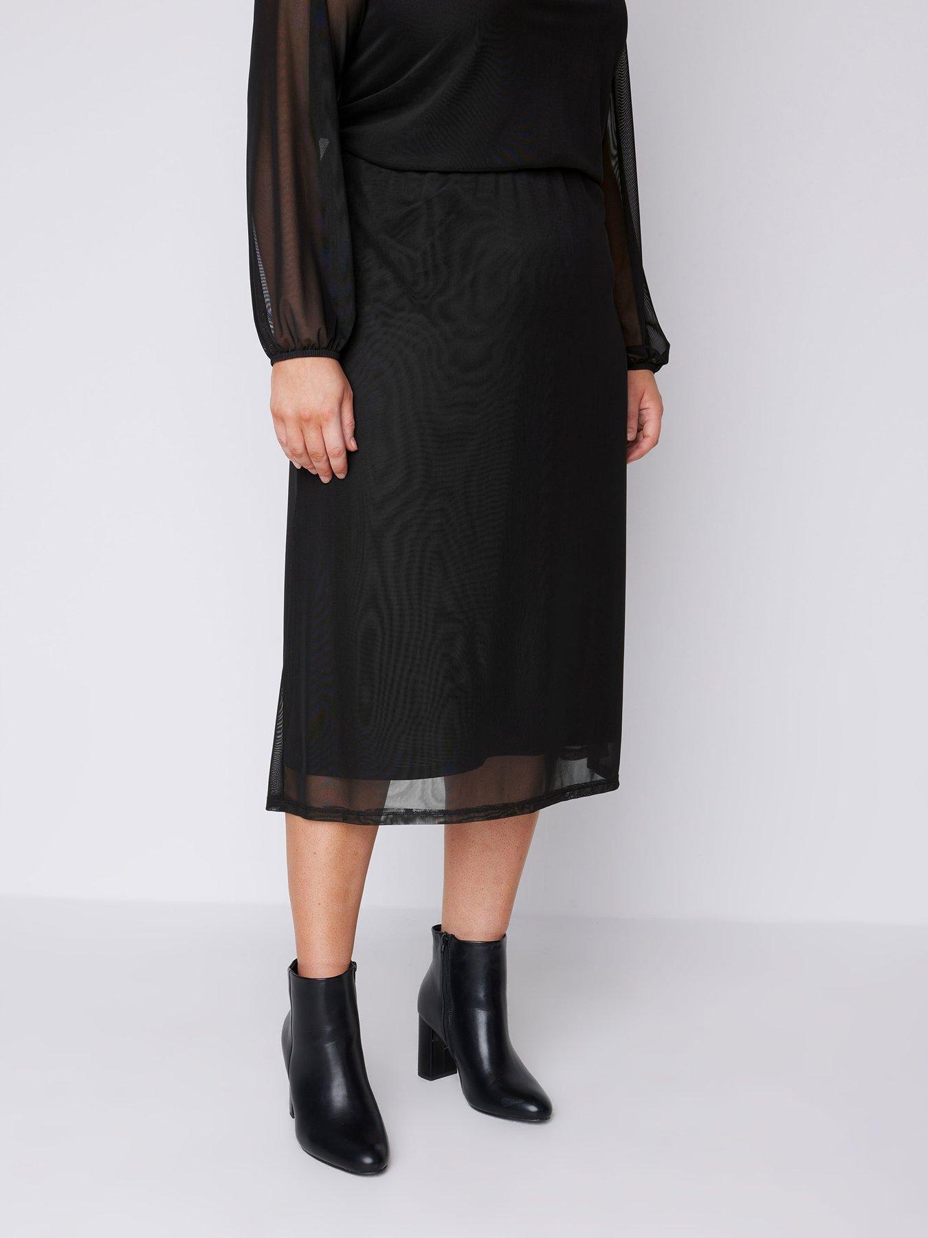 Evans Mesh Skirt - Black | Very