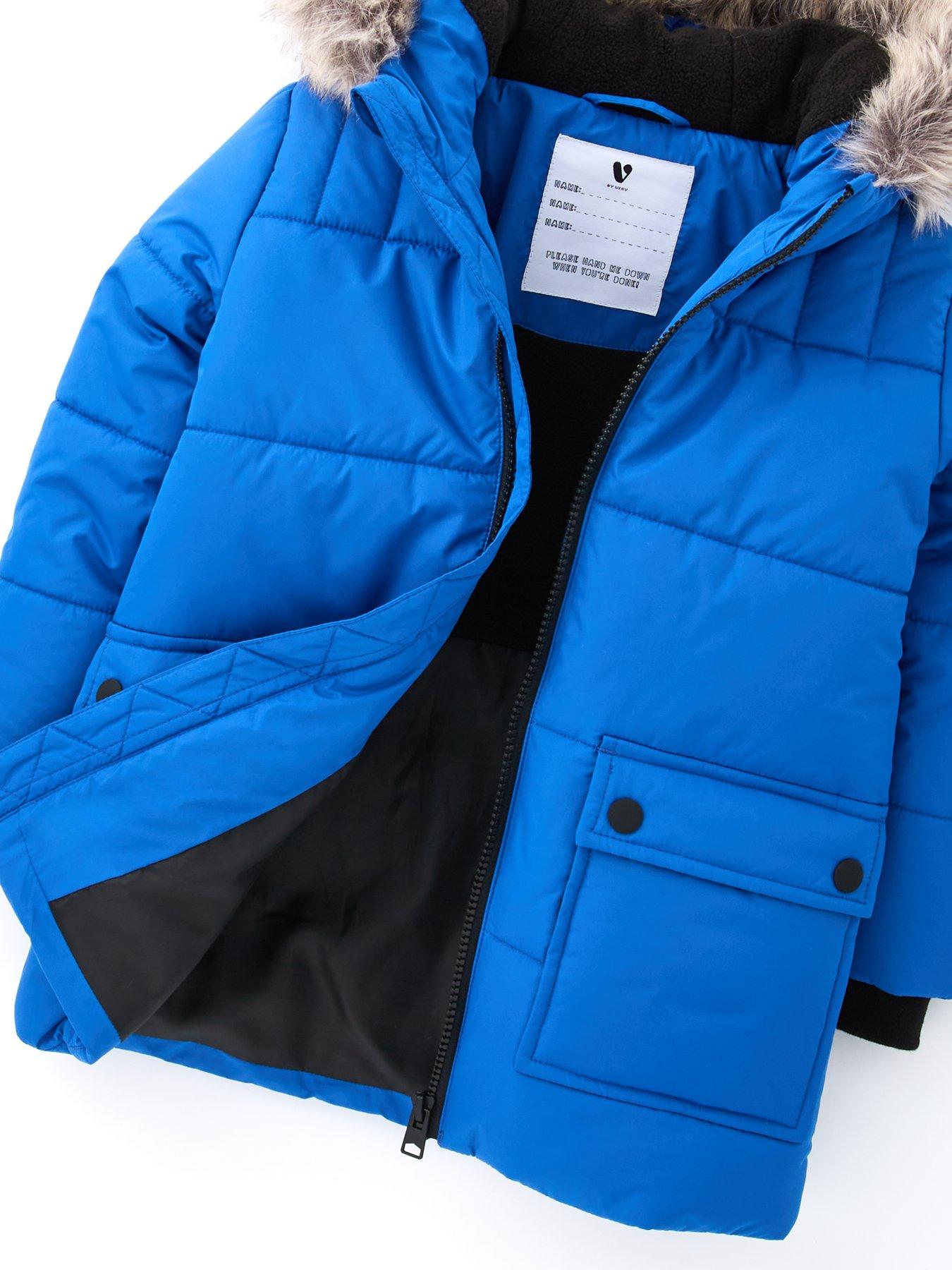 Mini V by Very Boys Padded Parka - Blue | Very