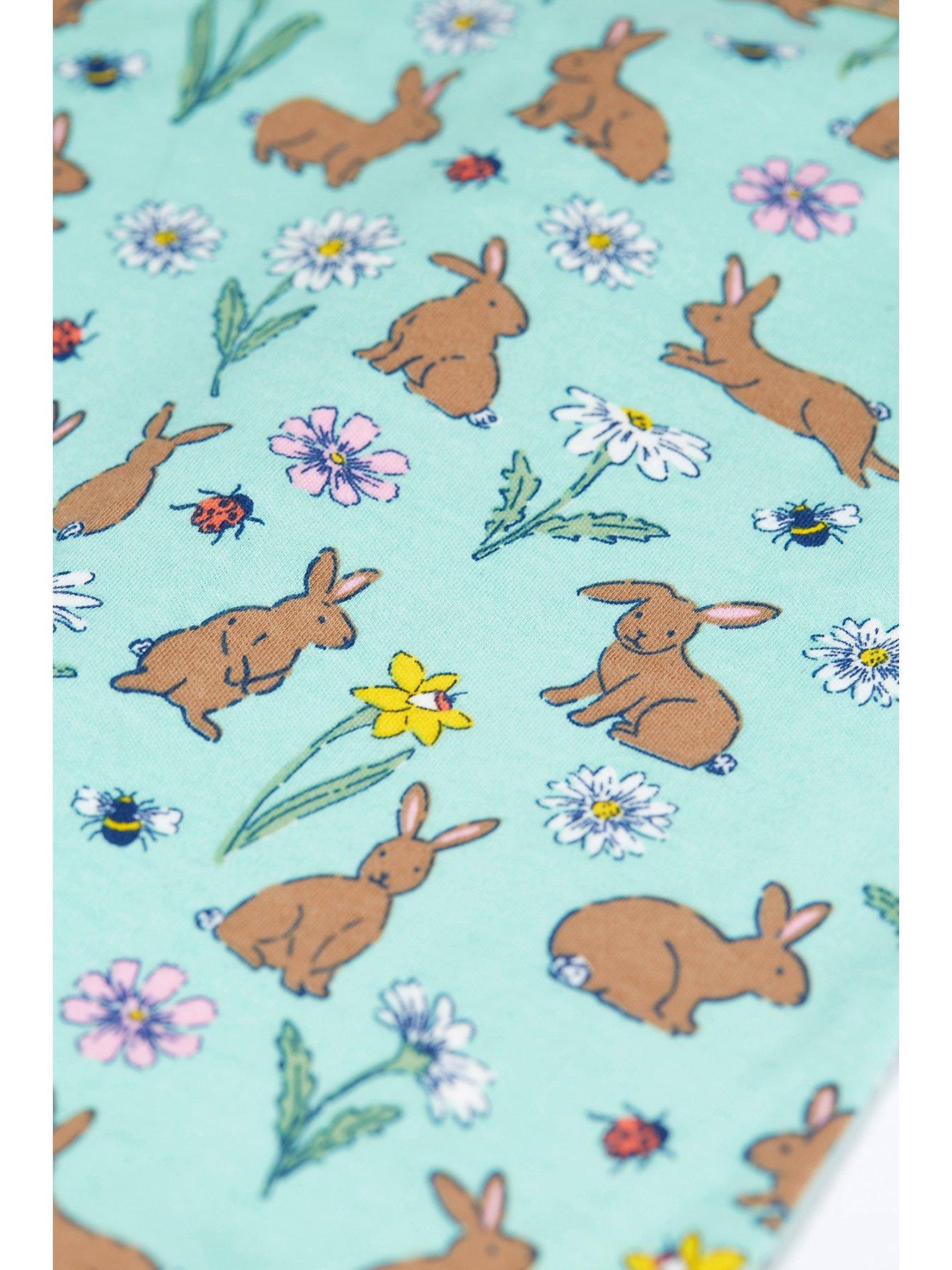 Frugi Baby Riverine Rabbits Babygrow Gift Set - Green | Very.co.uk