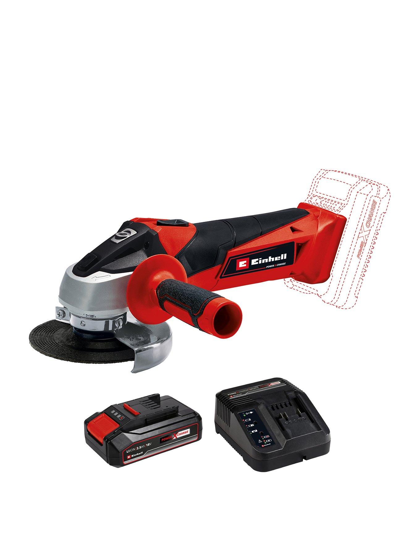 Einhell PXC 115mm Cordless Angle Grinder with Battery - TC-AG 18/115 Li ...