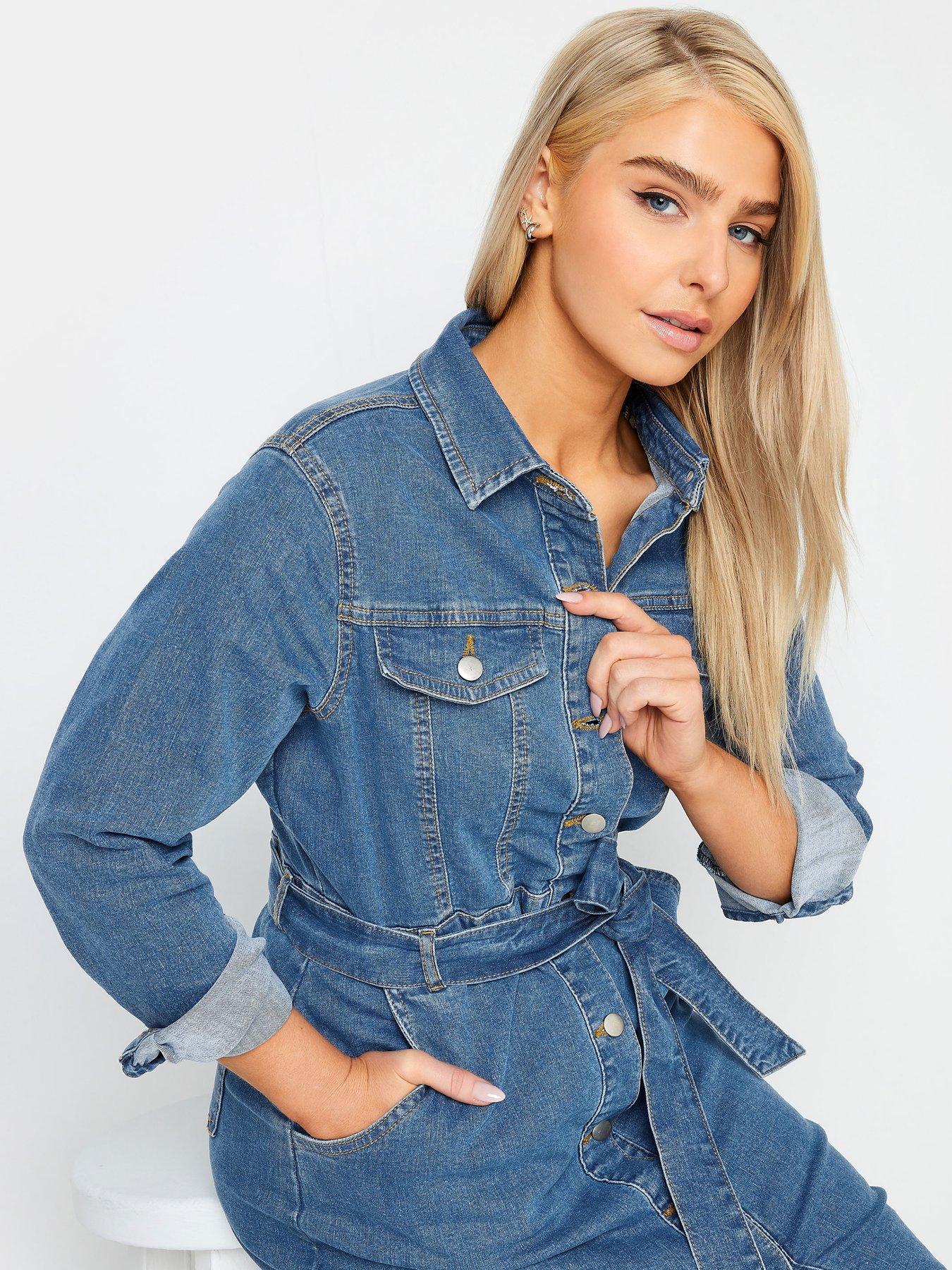 M&Co Denim Shirt Midi Dress - Blue | Very