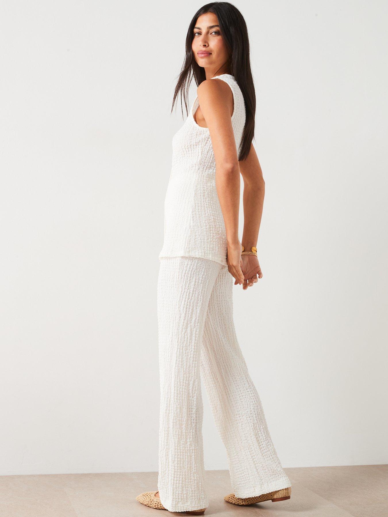 V by Very Co Ord Trouser - Cream | Very