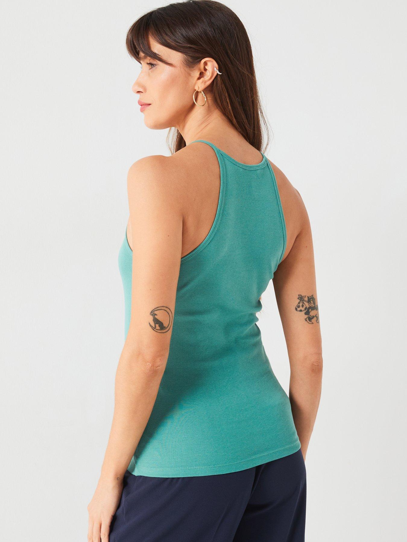 Everyday Strappy Racer Vest - Green | Very
