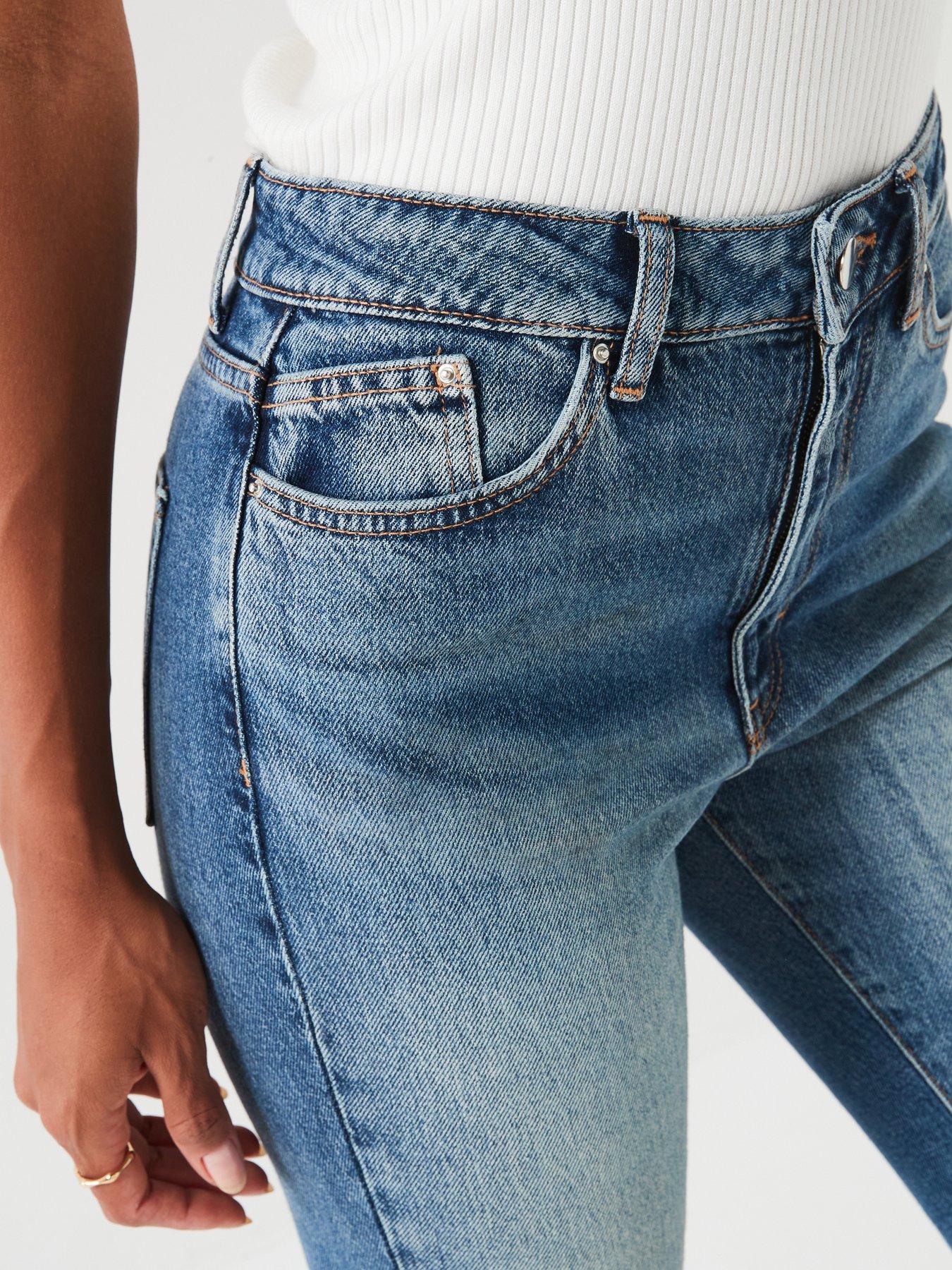 V by Very Cali Flare Jeans - Mid Wash | Very