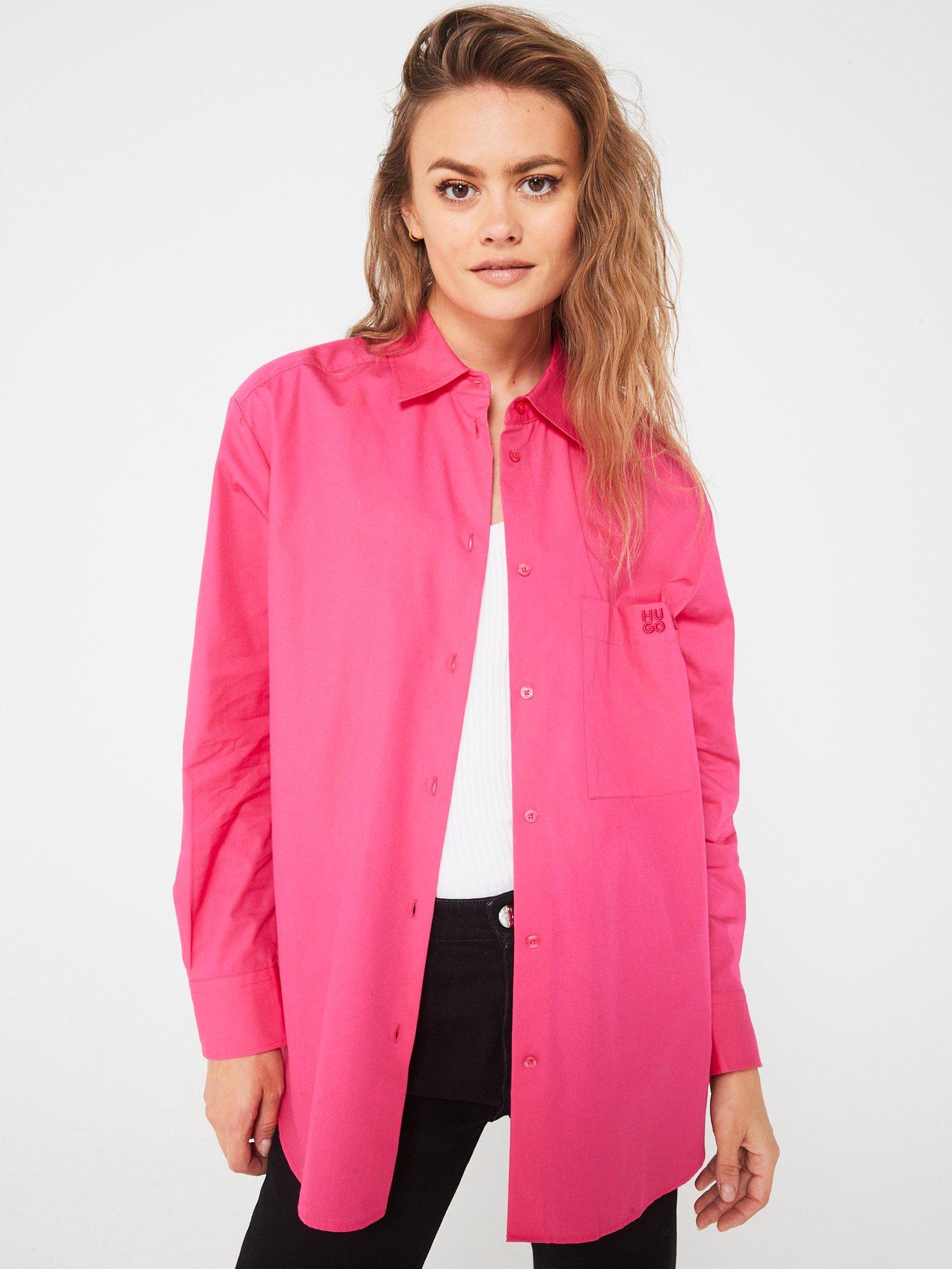 HUGO Oversized Shirt - Pink | Very