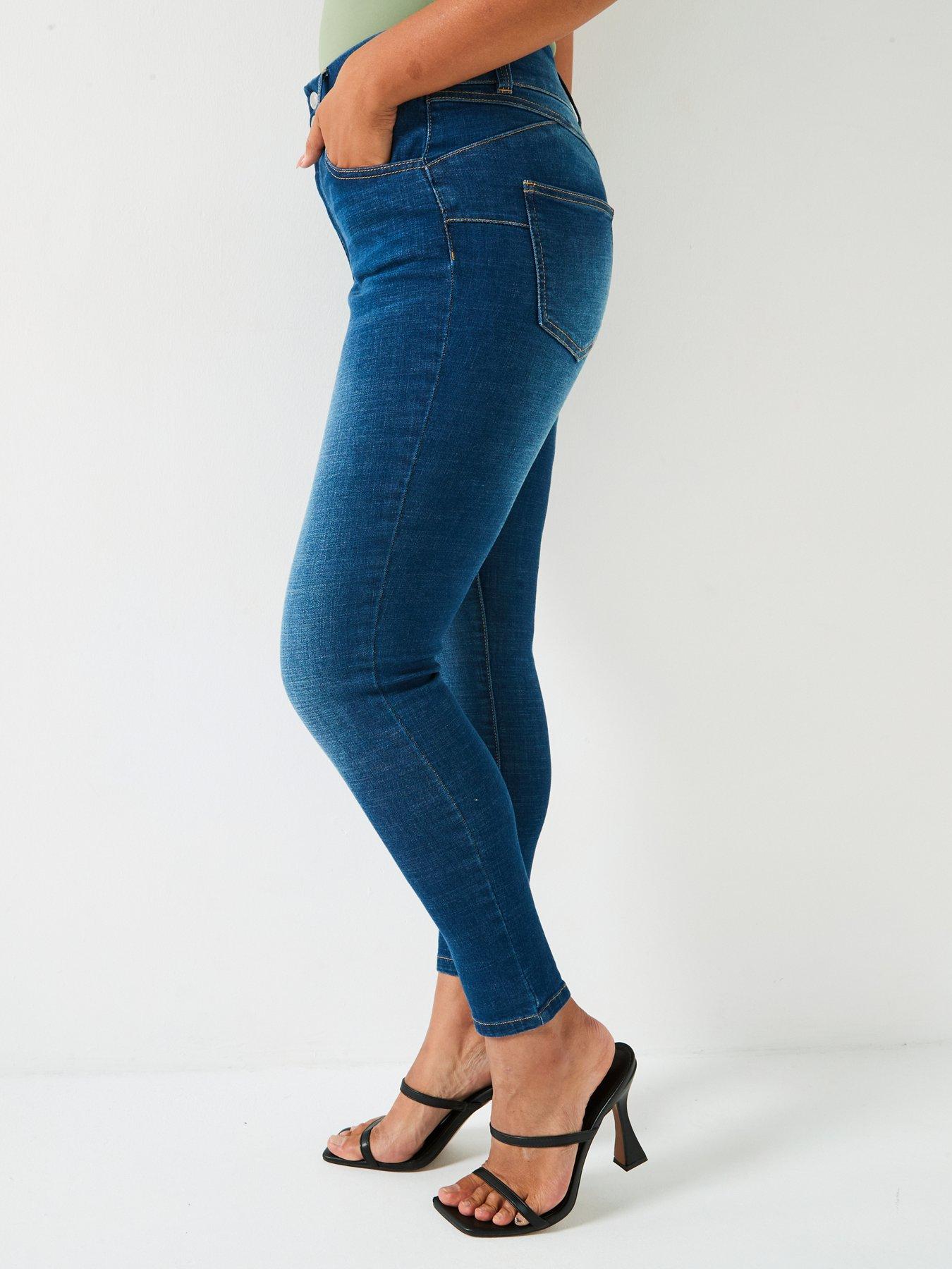 V by Very Curve High Waisted Shaping Stretch Skinny Jean | Very