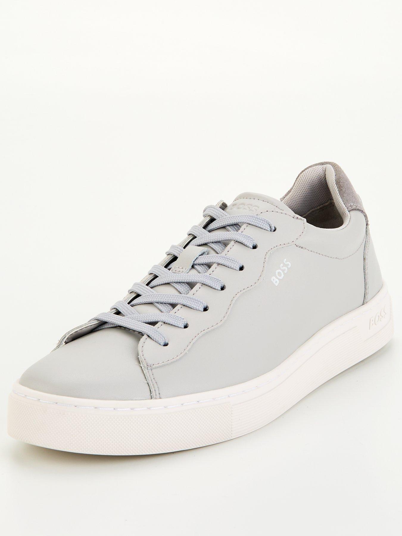 BOSS Rhys Tennis Trainers - Grey | Very