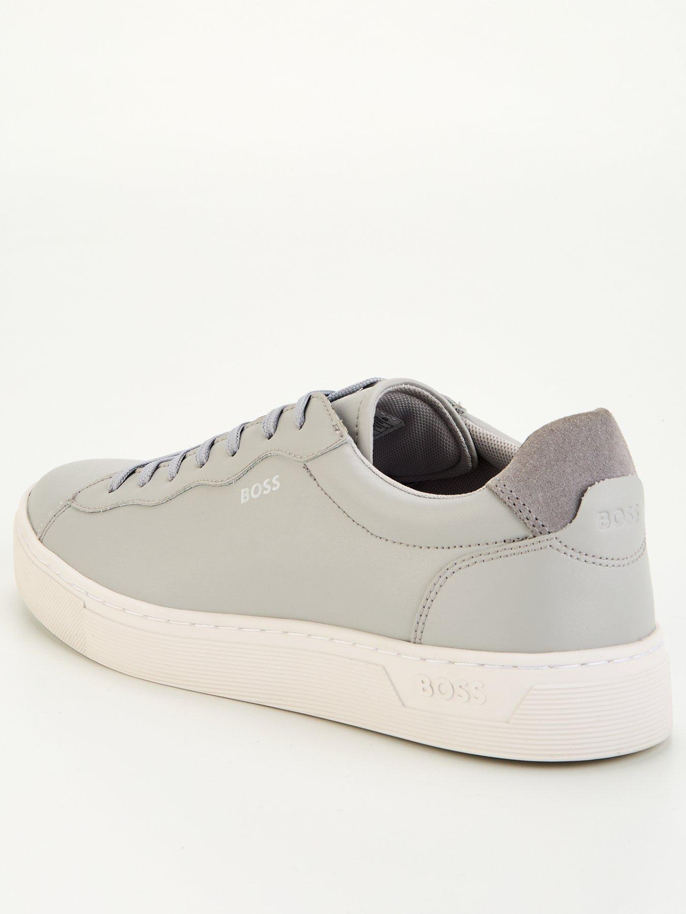 BOSS Rhys Tennis Trainers - Grey | Very