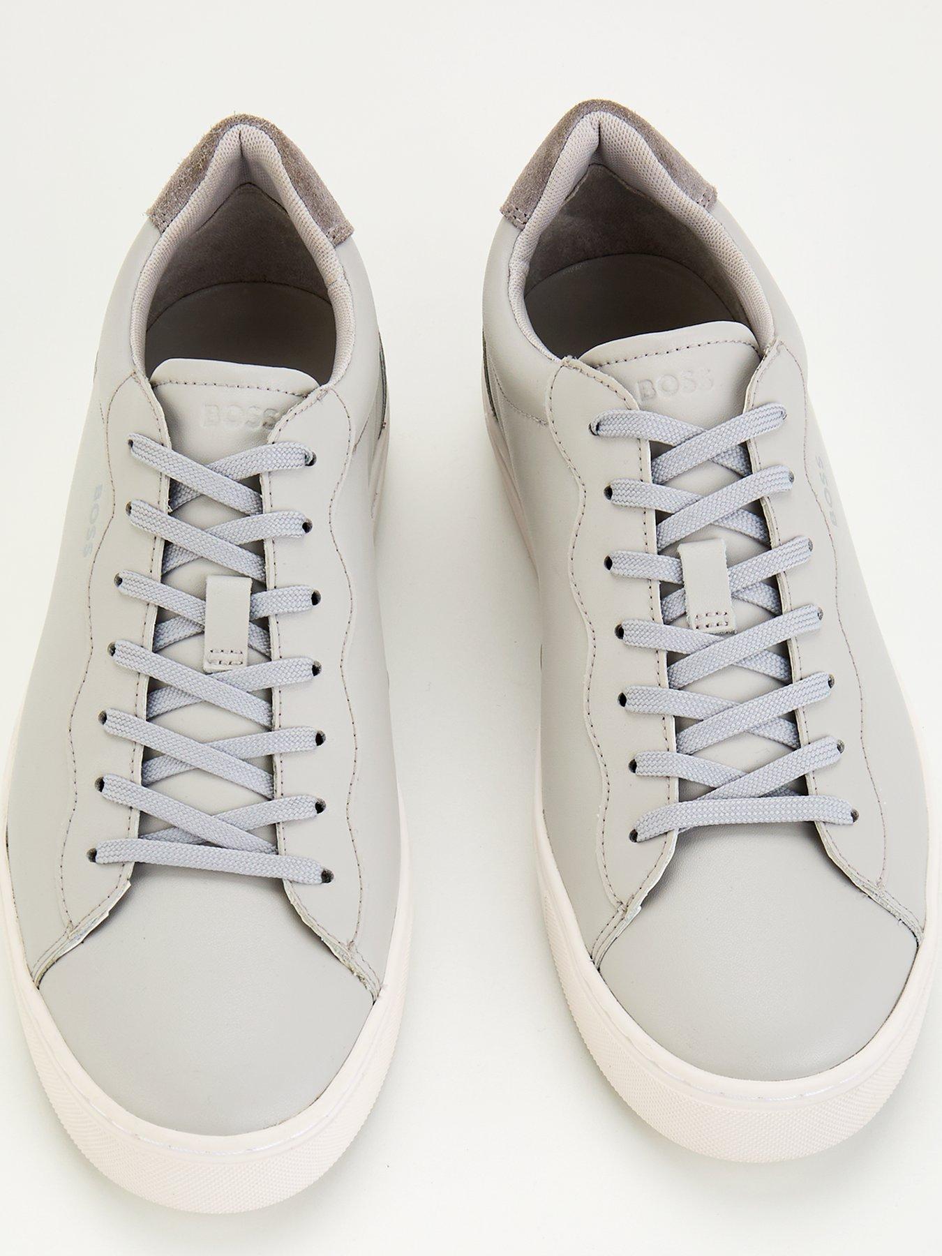 BOSS Rhys Tennis Trainers - Grey | Very