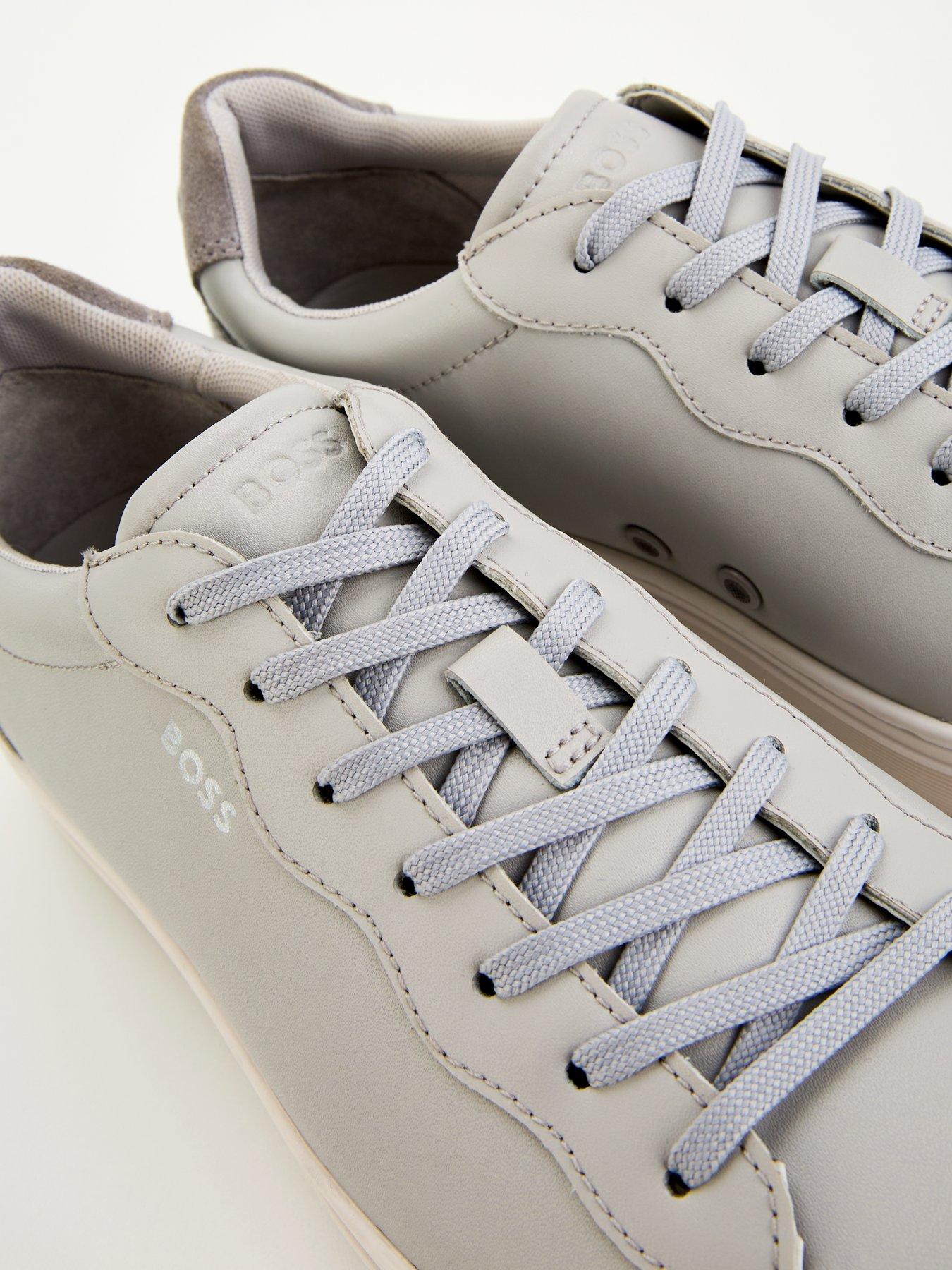 BOSS Rhys Tennis Trainers - Grey | Very