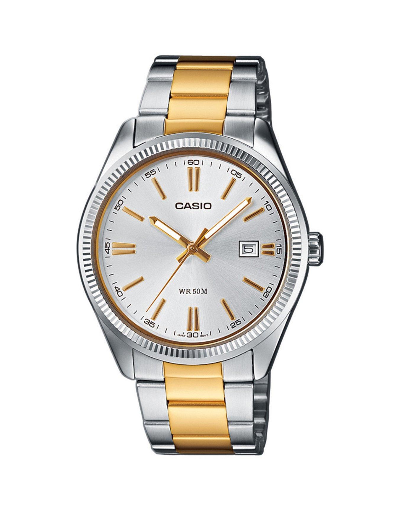 Casio MTP-1302PSG-7AVEF Two Tone Bracelet Watch | Very