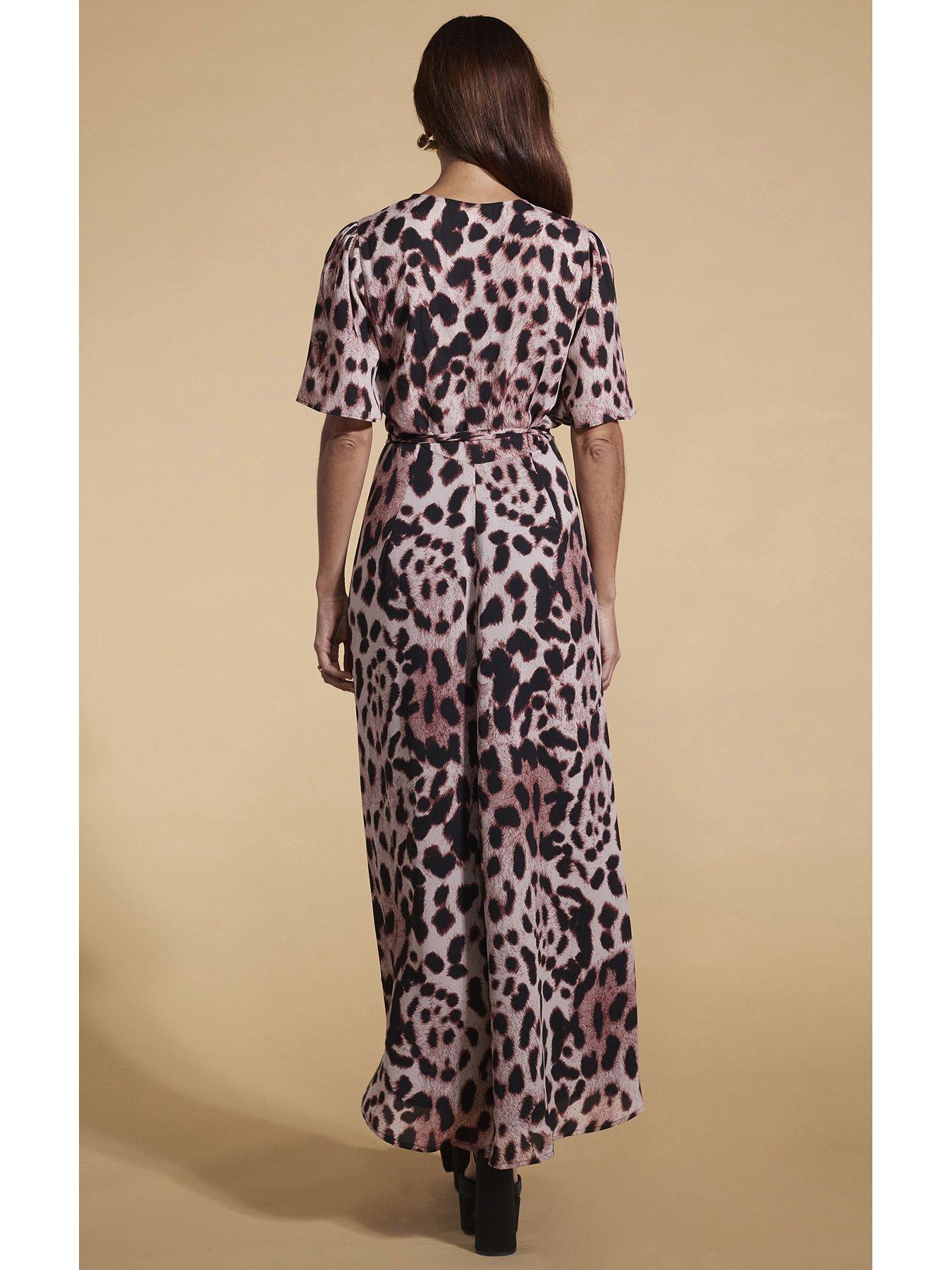 Dancing Leopard Jenna Leopard Maxi Dress - Pink | Very