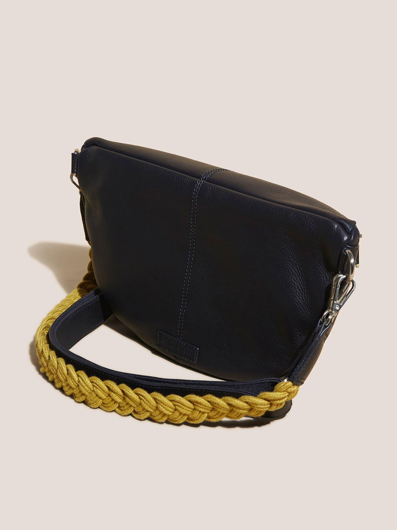 White Stuff Sebby Leather Sling Bag - Navy | Very.co.uk
