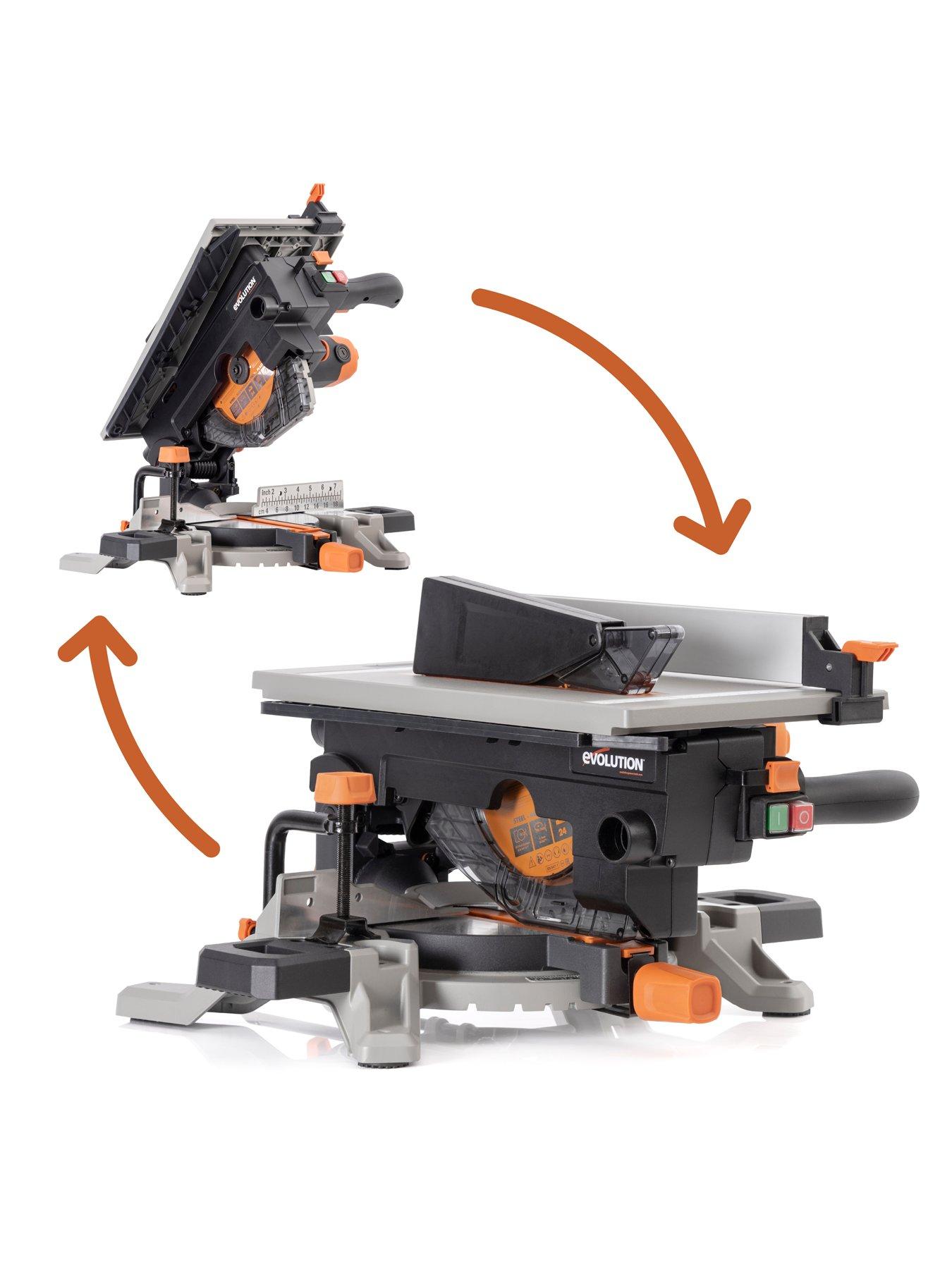 Evolution R210MTS - 210mm Multi-Material Table Mitre Saw | Very