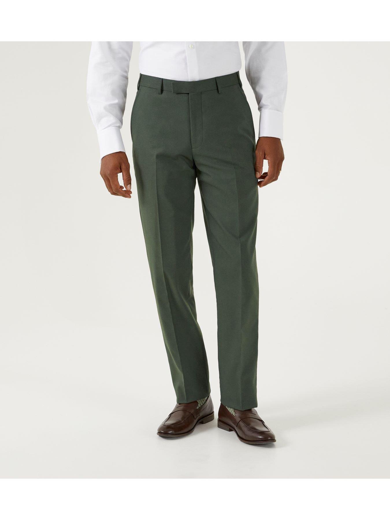 Skopes Harvey Tailored Suit Trousers - Dark Green | Very