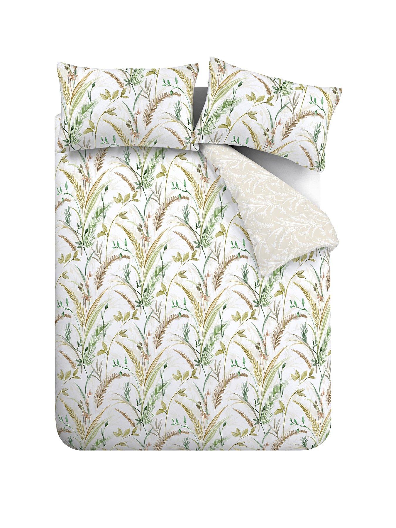 RHS Ornamental Grasses 200 Thread Count Cotton Duvet Set | Very.co.uk