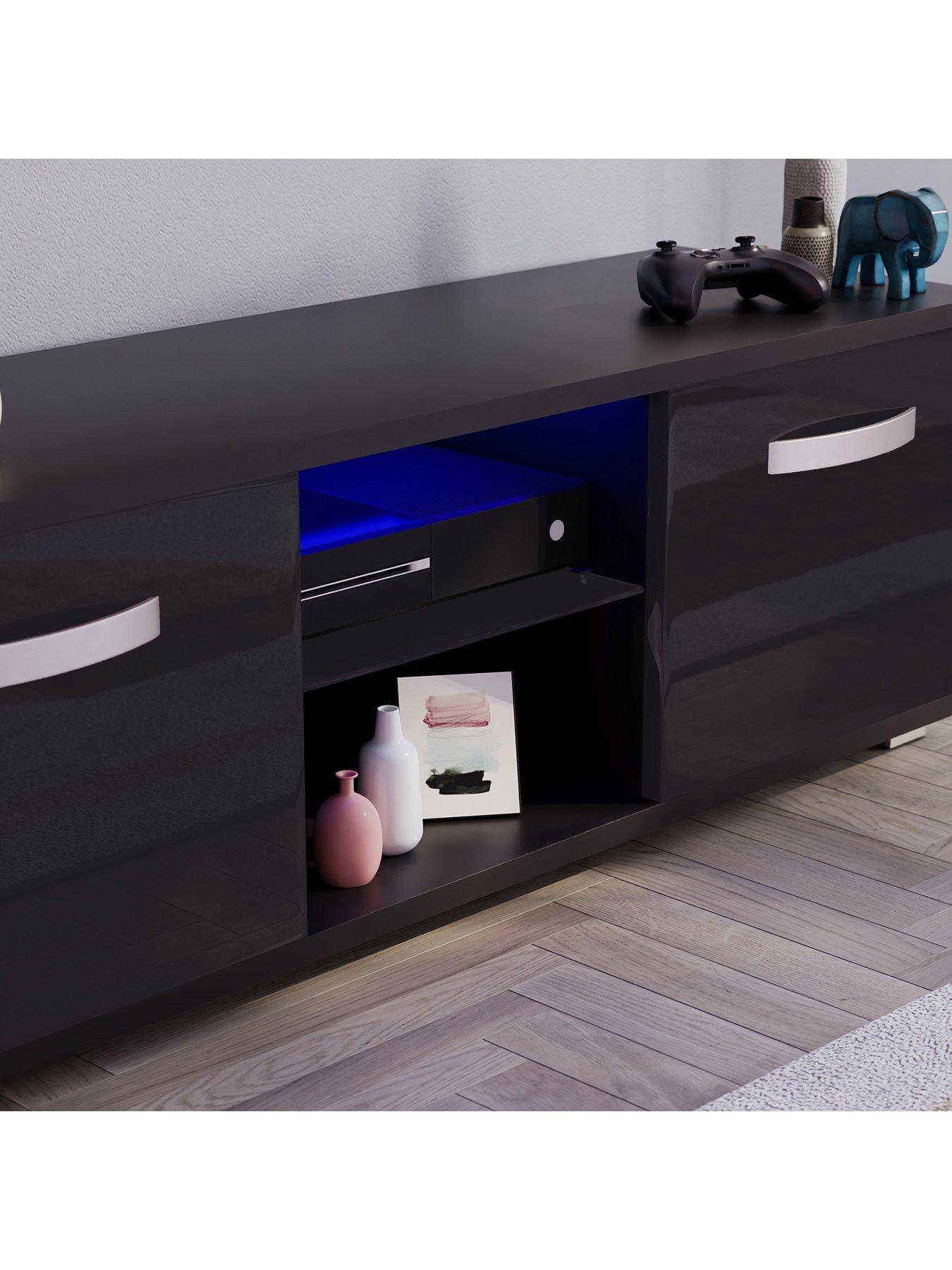 Vida Designs Cosmo 2 Door TV Unit with LED Lighting - fits up to 50 ...