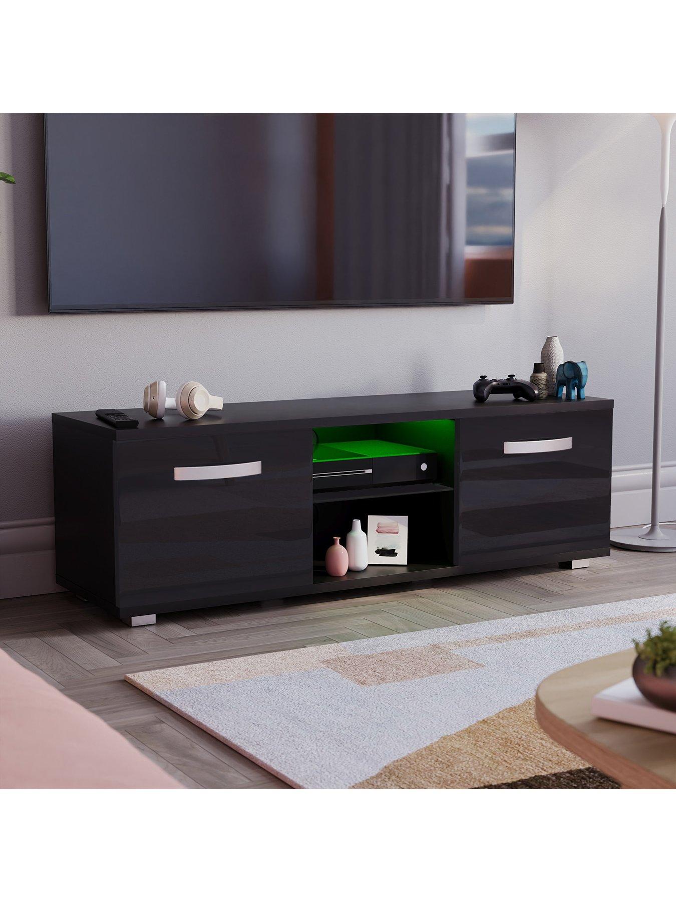 Vida Designs Cosmo 2 Door TV Unit with LED Lighting - fits up to 50 ...