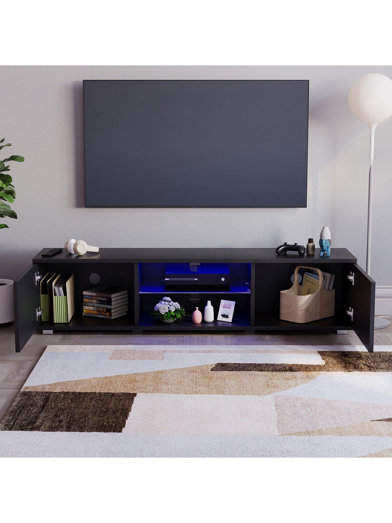 Vida Designs Cosmo 2 Door TV Unit with LED Lighting - fits up to 60 ...