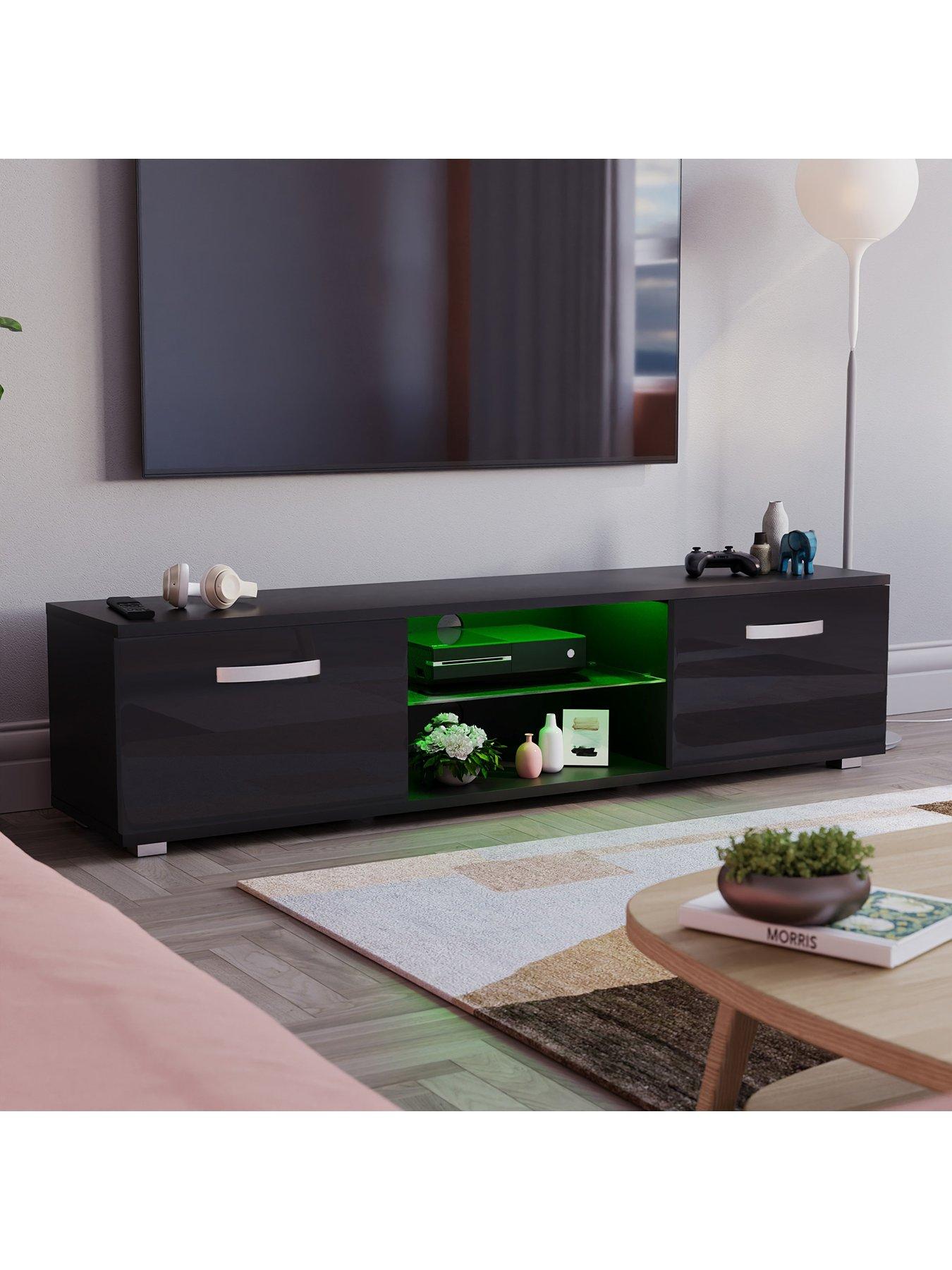 Vida Designs Cosmo 2 Door TV Unit with LED Lighting - fits up to 60 ...