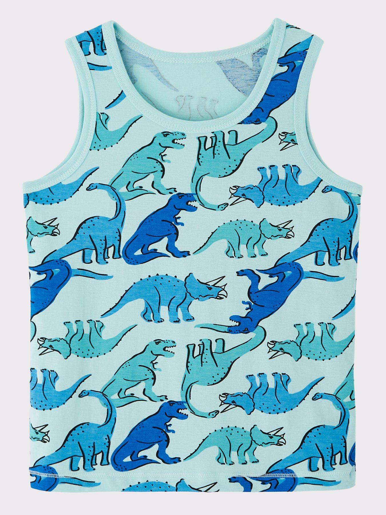 Everyday Boys 3 Pack Dinosaur Vests - Multi | Very