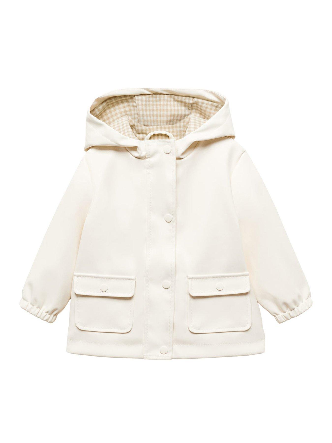Mango Younger Girls Raincoat - Cream | Very