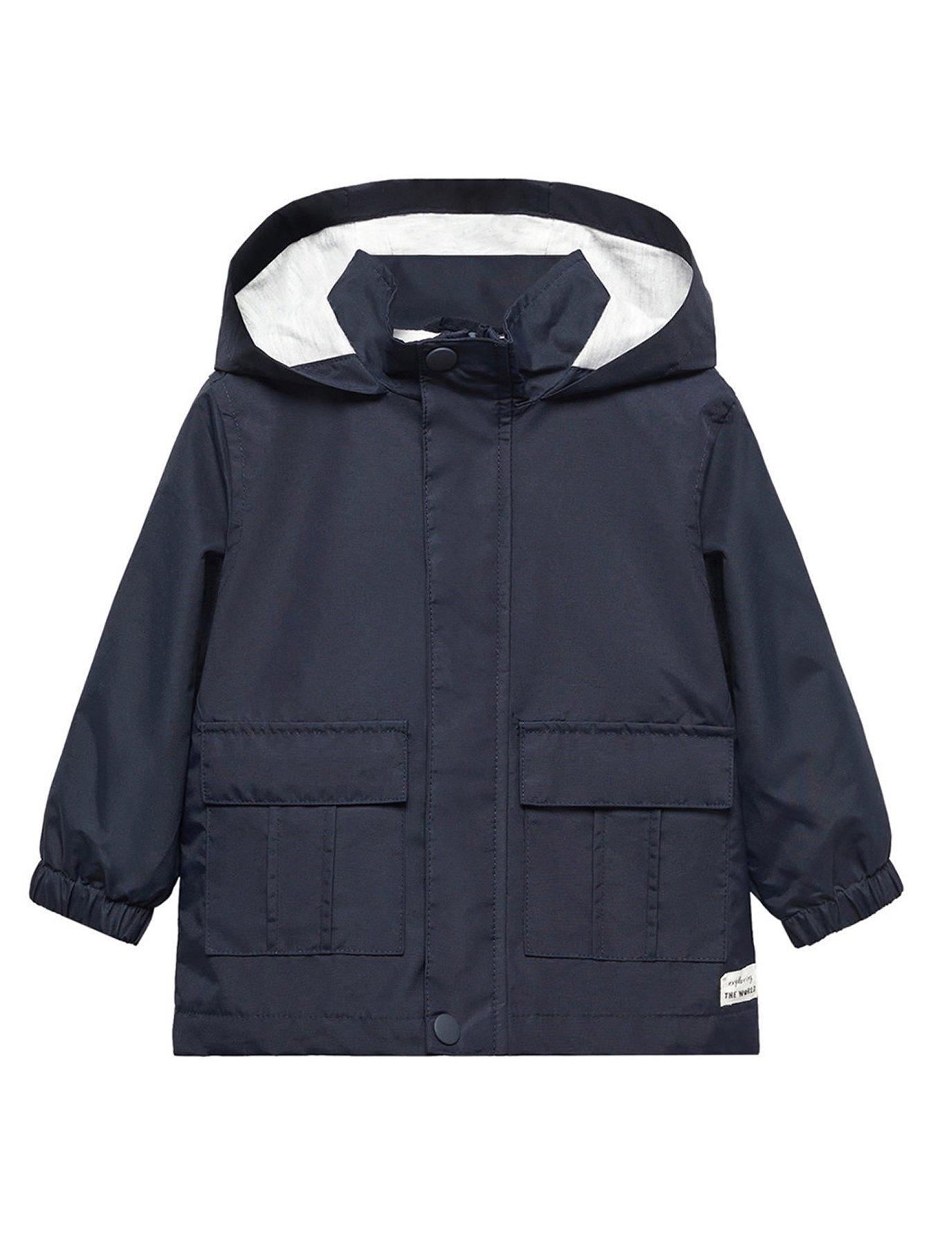 Mango Younger Boys Raincoat - Navy | very.co.uk