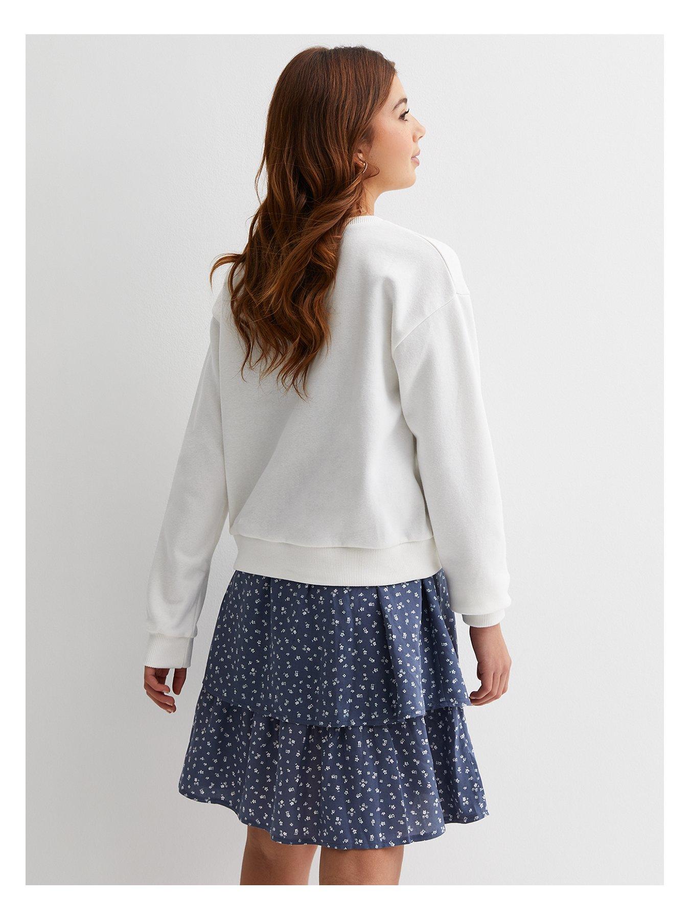 New Look 915 Girls Off White Bronx Logo Sweatshirt | Very.co.uk