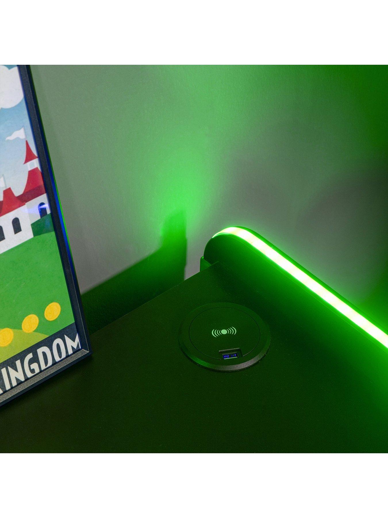 X Rocker Electra Bedside Table With Wireless Charging And Led Lights | Very