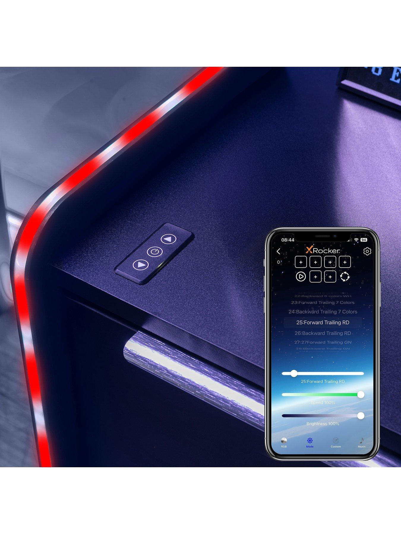 X Rocker Electra Bedside Table With Wireless Charging And Led Lights | Very