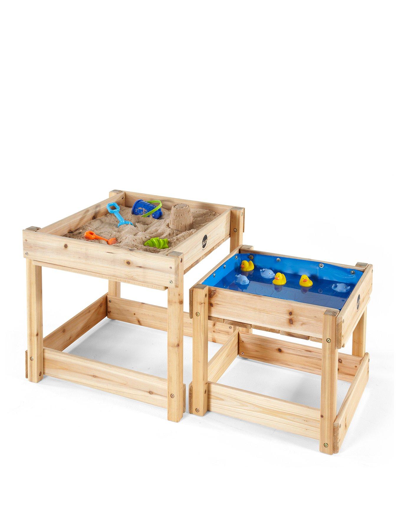 Plum Sandy Bay Wooden Sand & Water Tables - Natural | Very